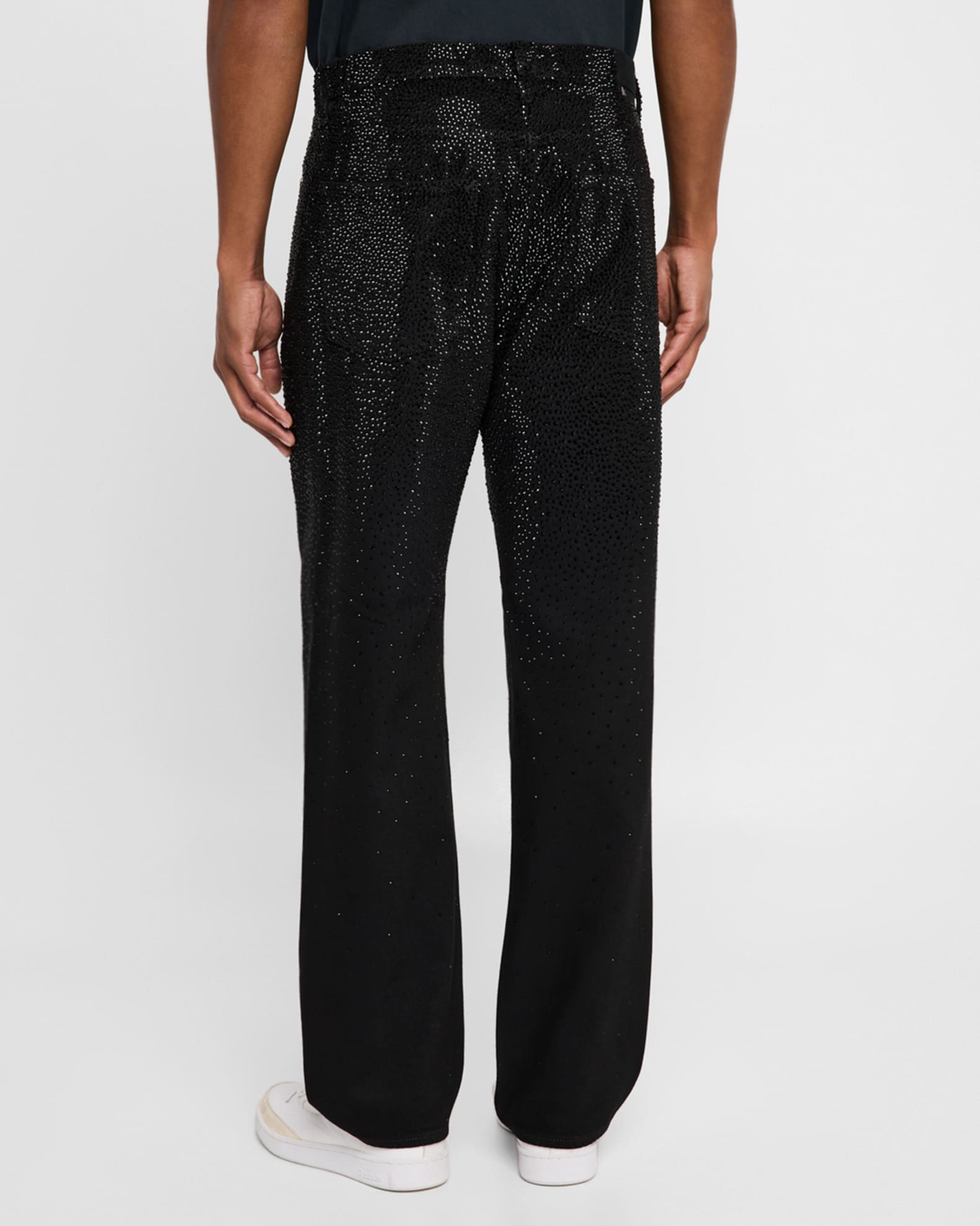 Golden Goose Men's Allover-Crystal Loose Skate Jeans | Neiman Marcus