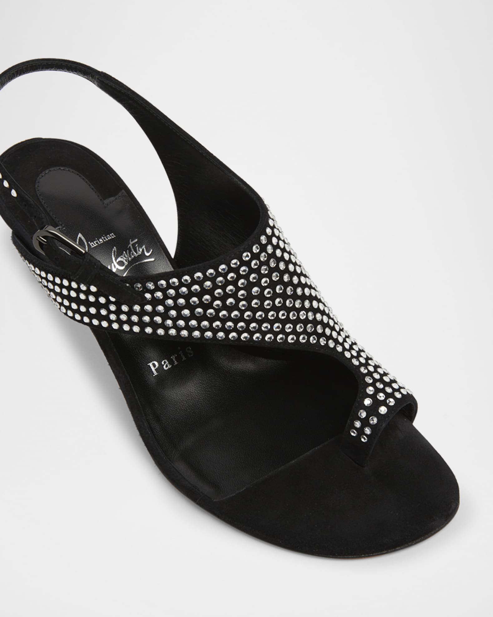 Christian Louboutin Viva Condora Asymmetrical Red Sole Sandals | Neiman ...