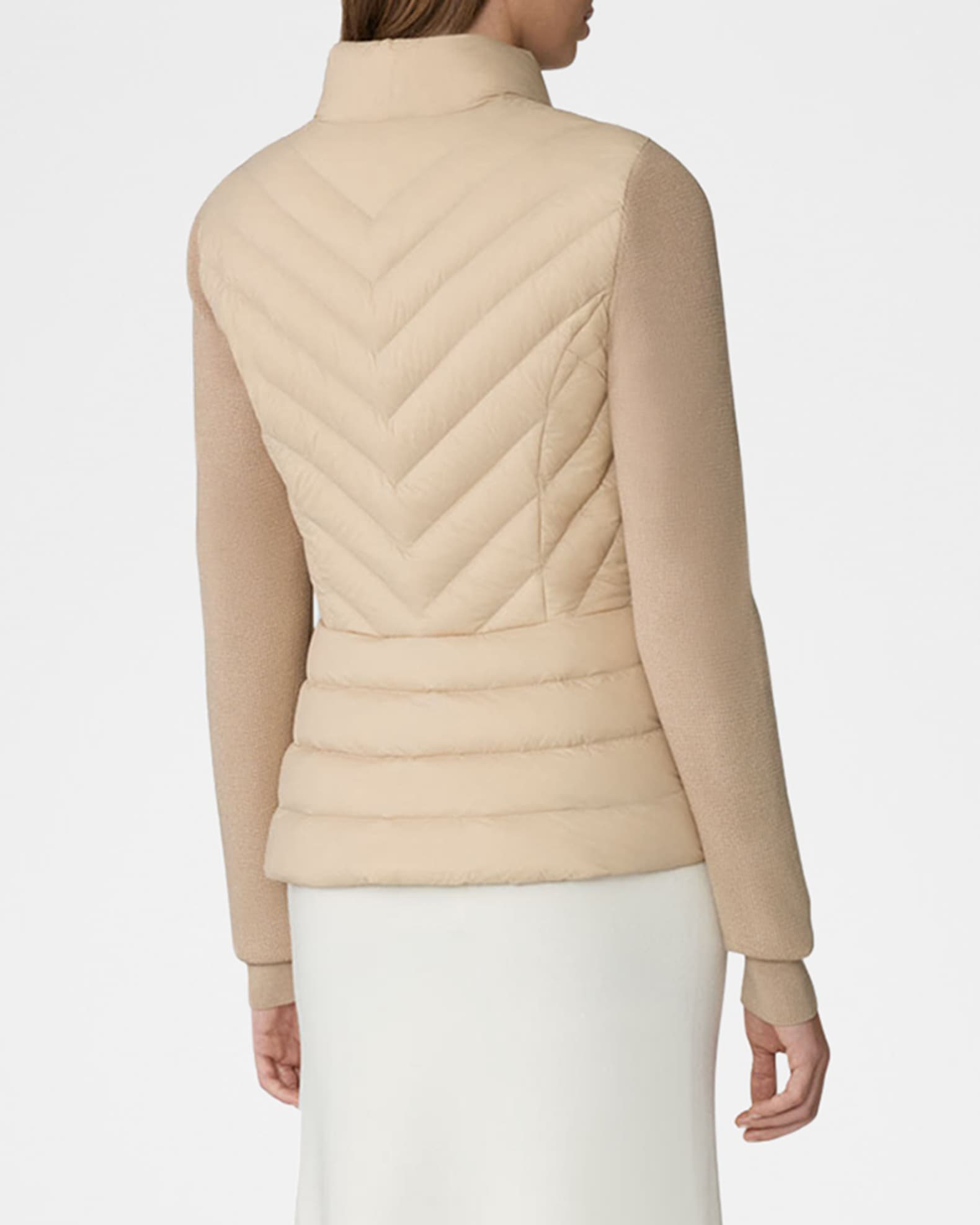 Soia & Kyo Lightweight Down Mixed Media Jacket | Neiman Marcus