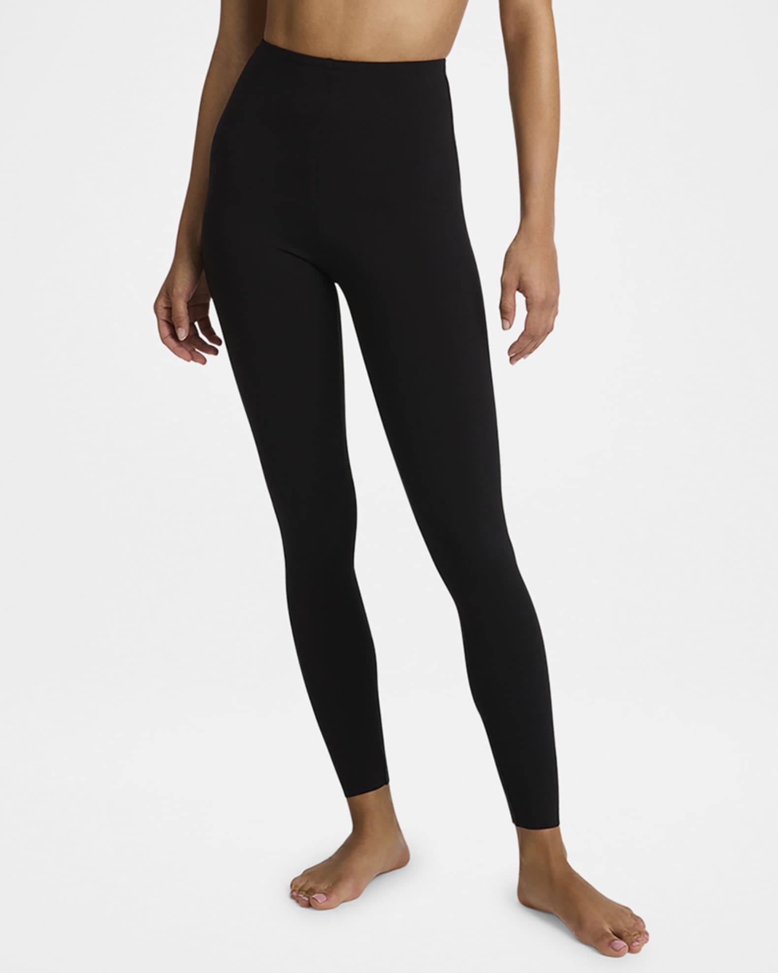 Commando High-Rise Cropped Italian Cotton Leggings | Neiman Marcus