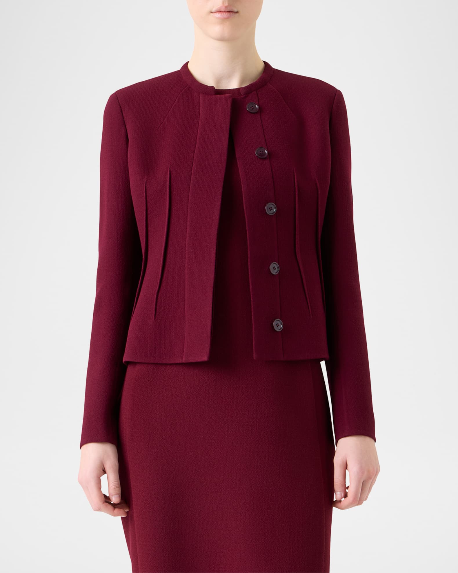 Akris Abadin Wool Jacket | Neiman Marcus