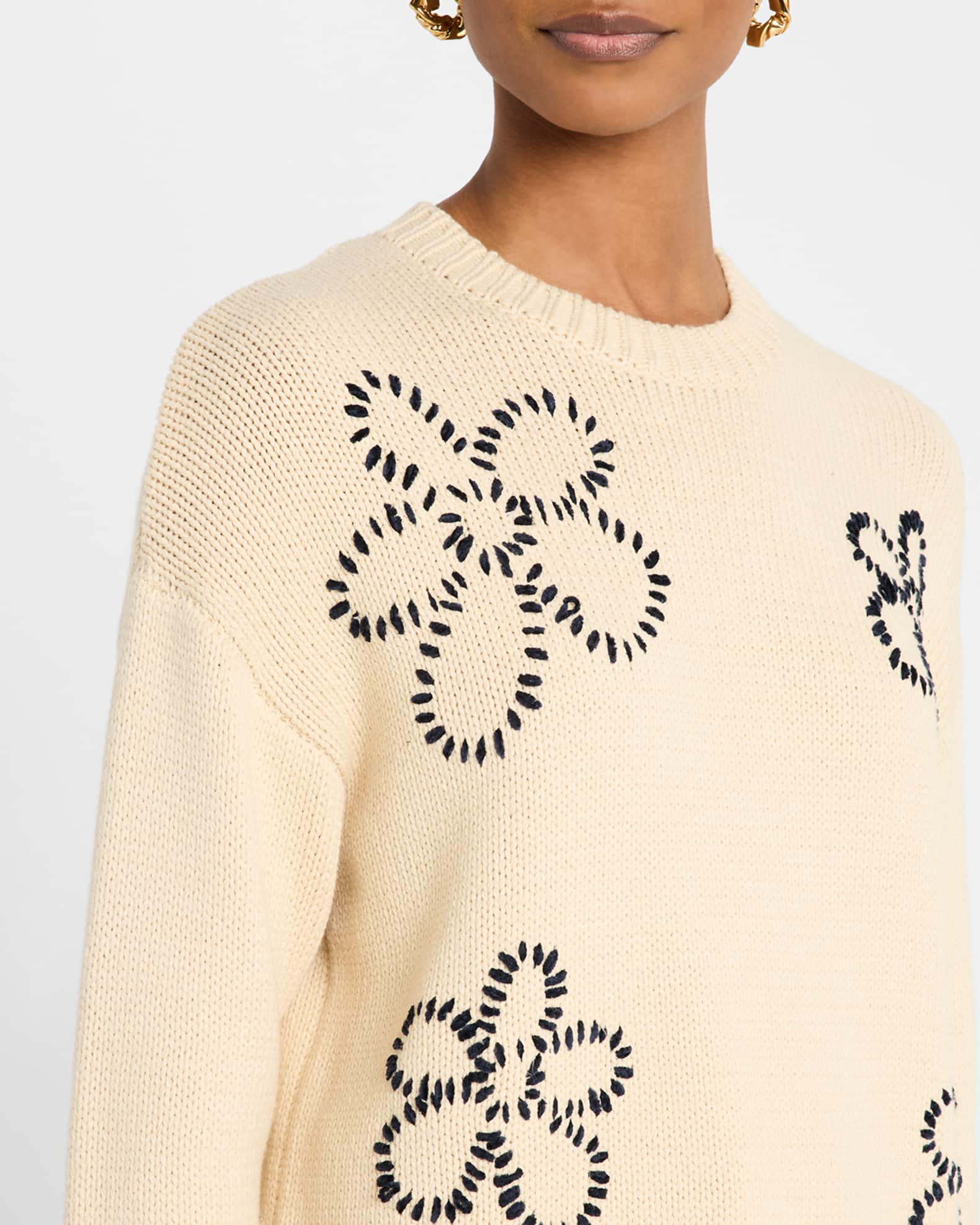 Rails Zoey Stitched Daisy Sweater | Neiman Marcus