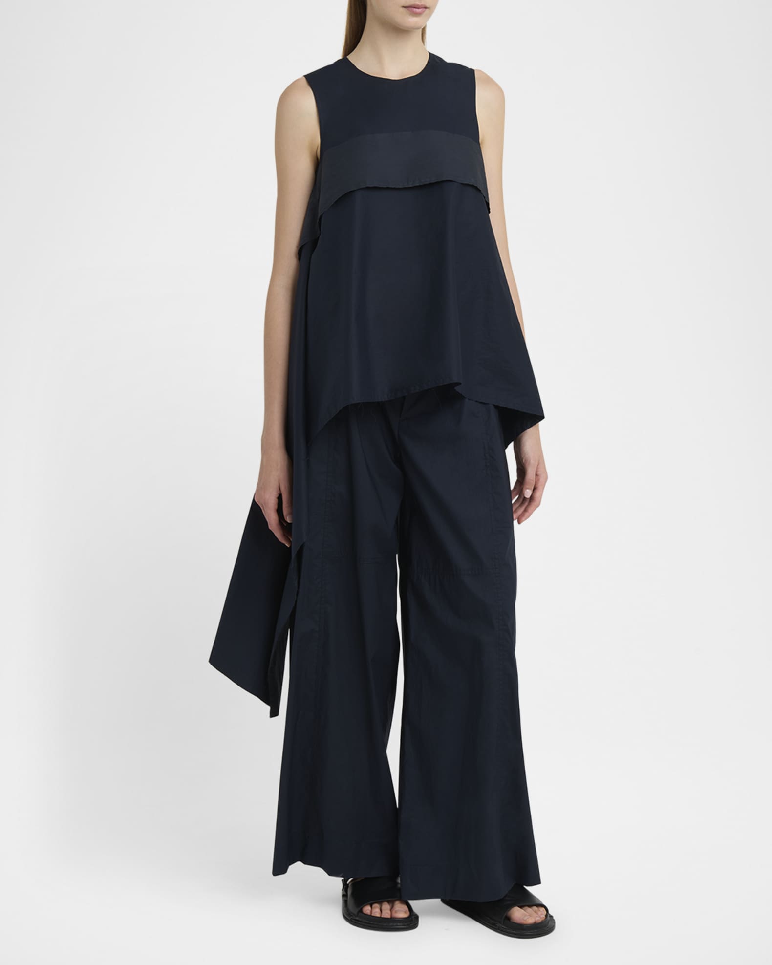 Plan C Asymmetric Drape Tank Top | Neiman Marcus