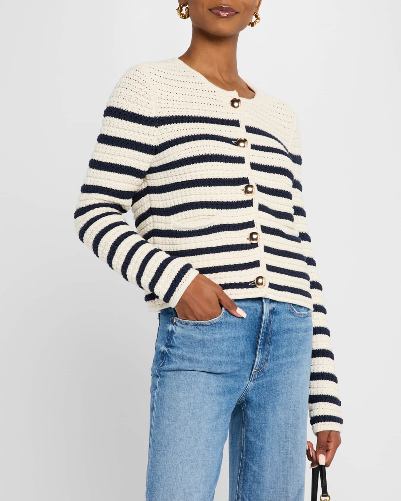 PAIGE Oberon Stripe Cardigan | Neiman Marcus