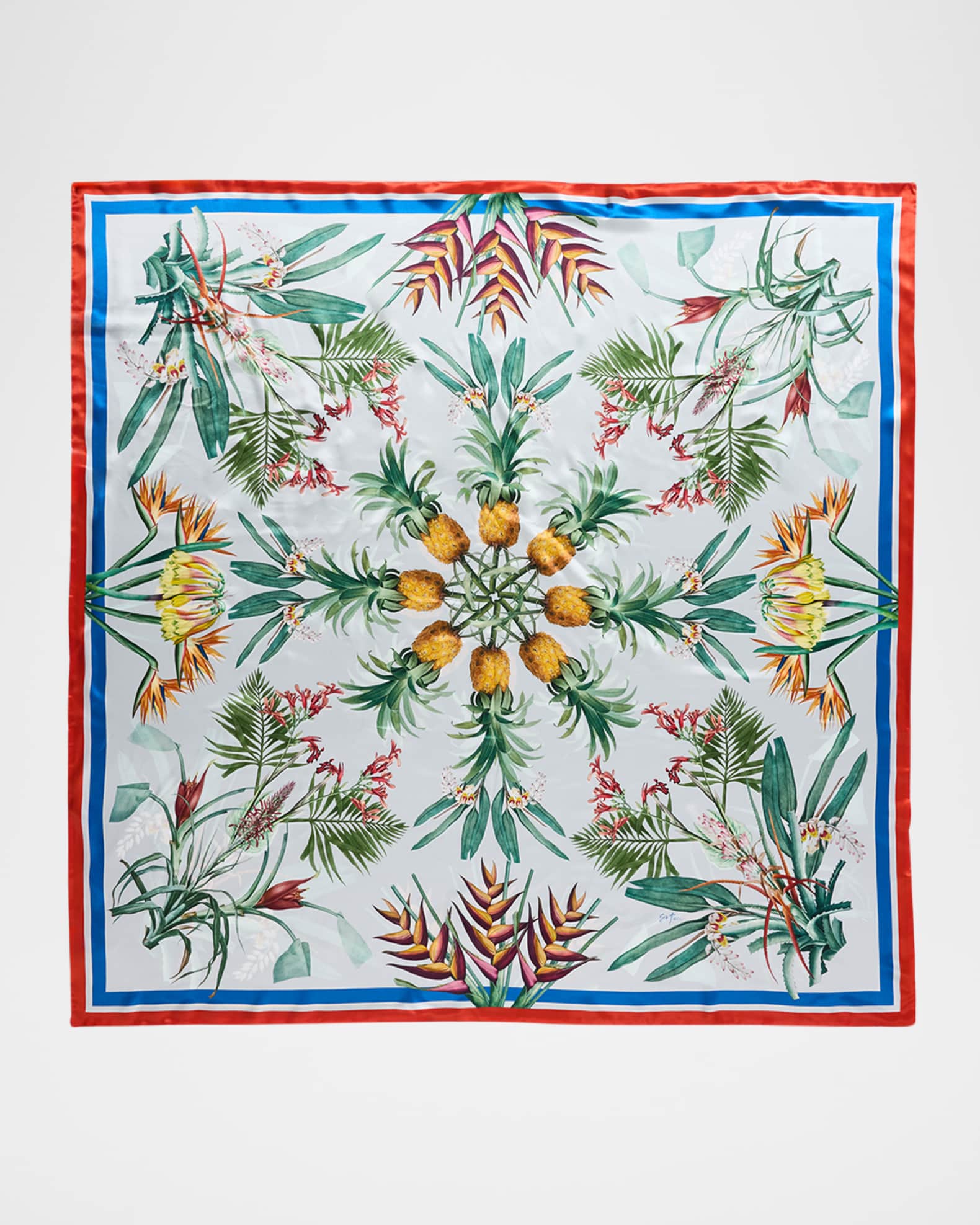 St. Piece Amber Double-Sided Silk Scarf | Neiman Marcus