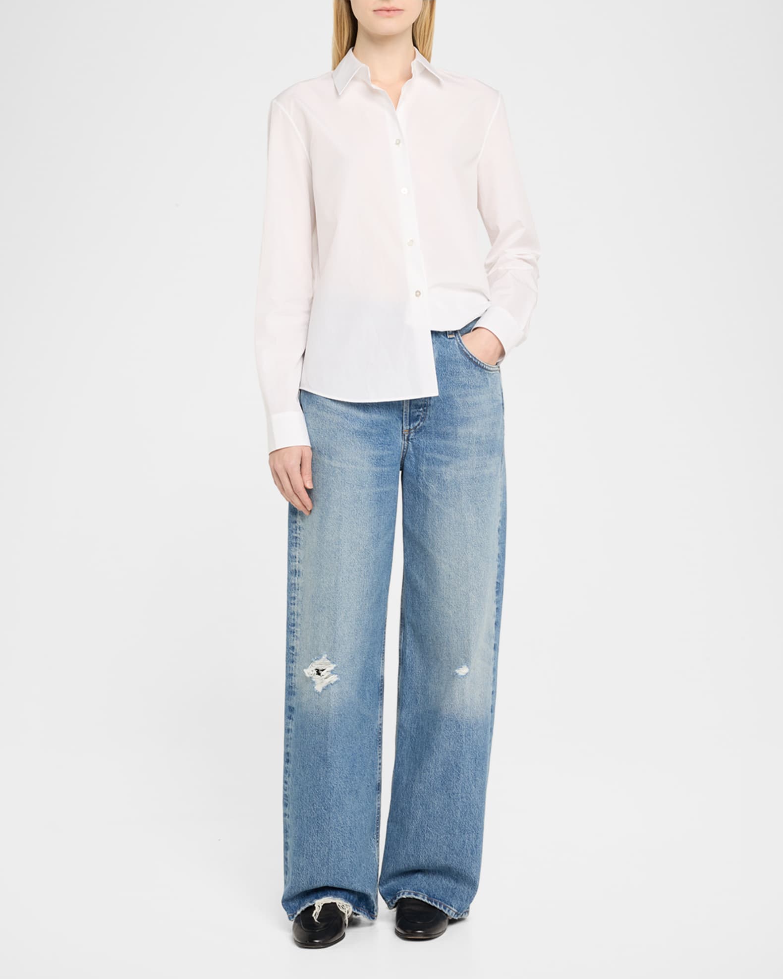 Citizens of Humanity Ayla Baggy Distressed Jeans | Neiman Marcus