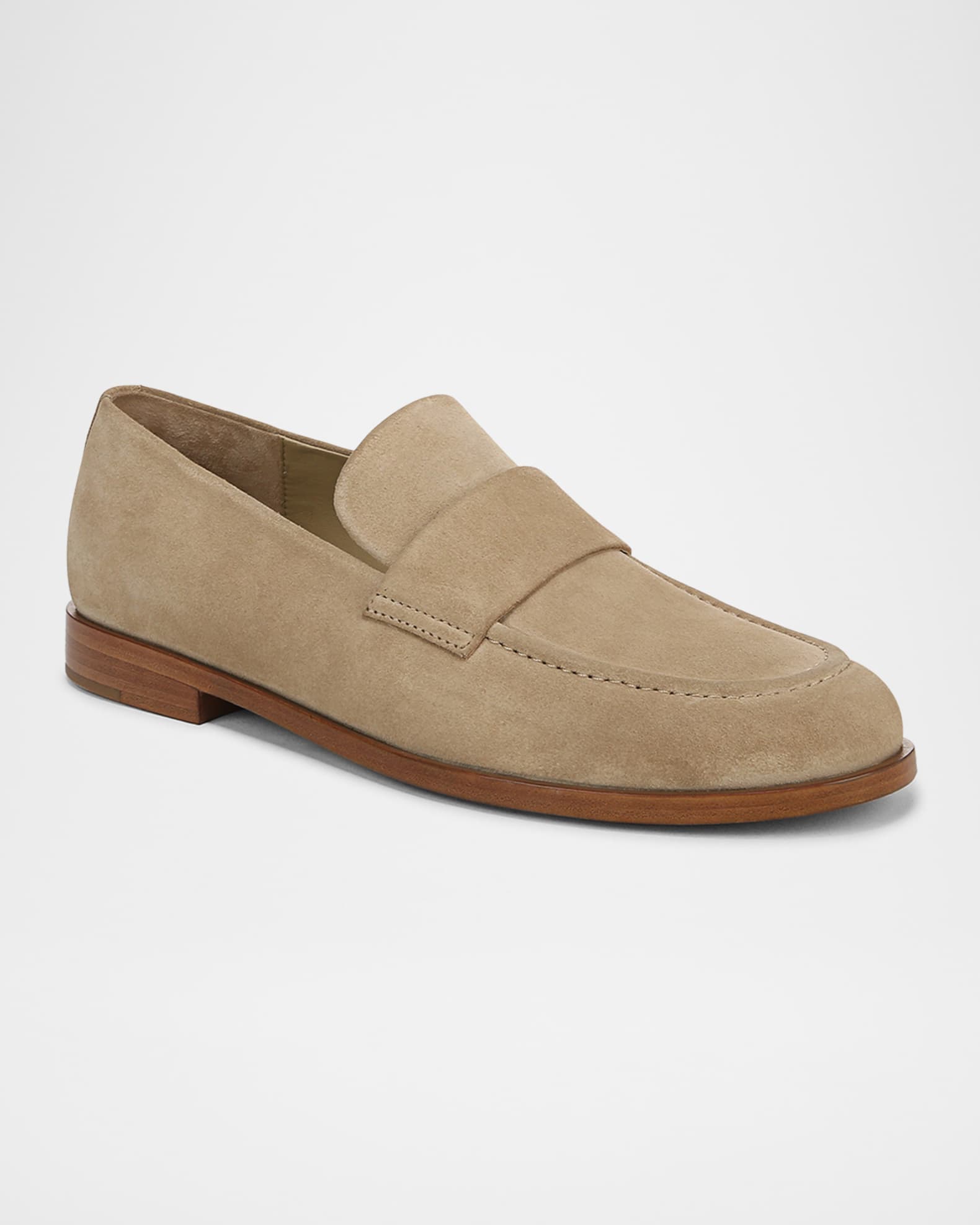 Vince Men's Montebello Suede Penny Loafers | Neiman Marcus