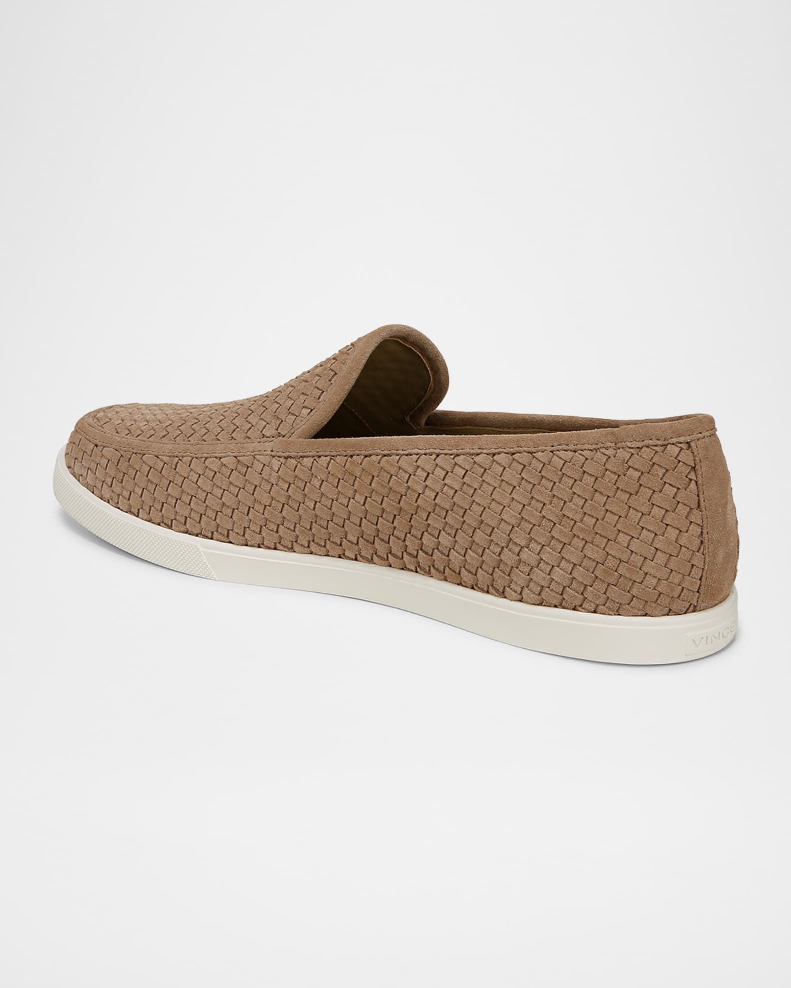 Vince Men's Sonoma Woven Suede Loafers | Neiman Marcus