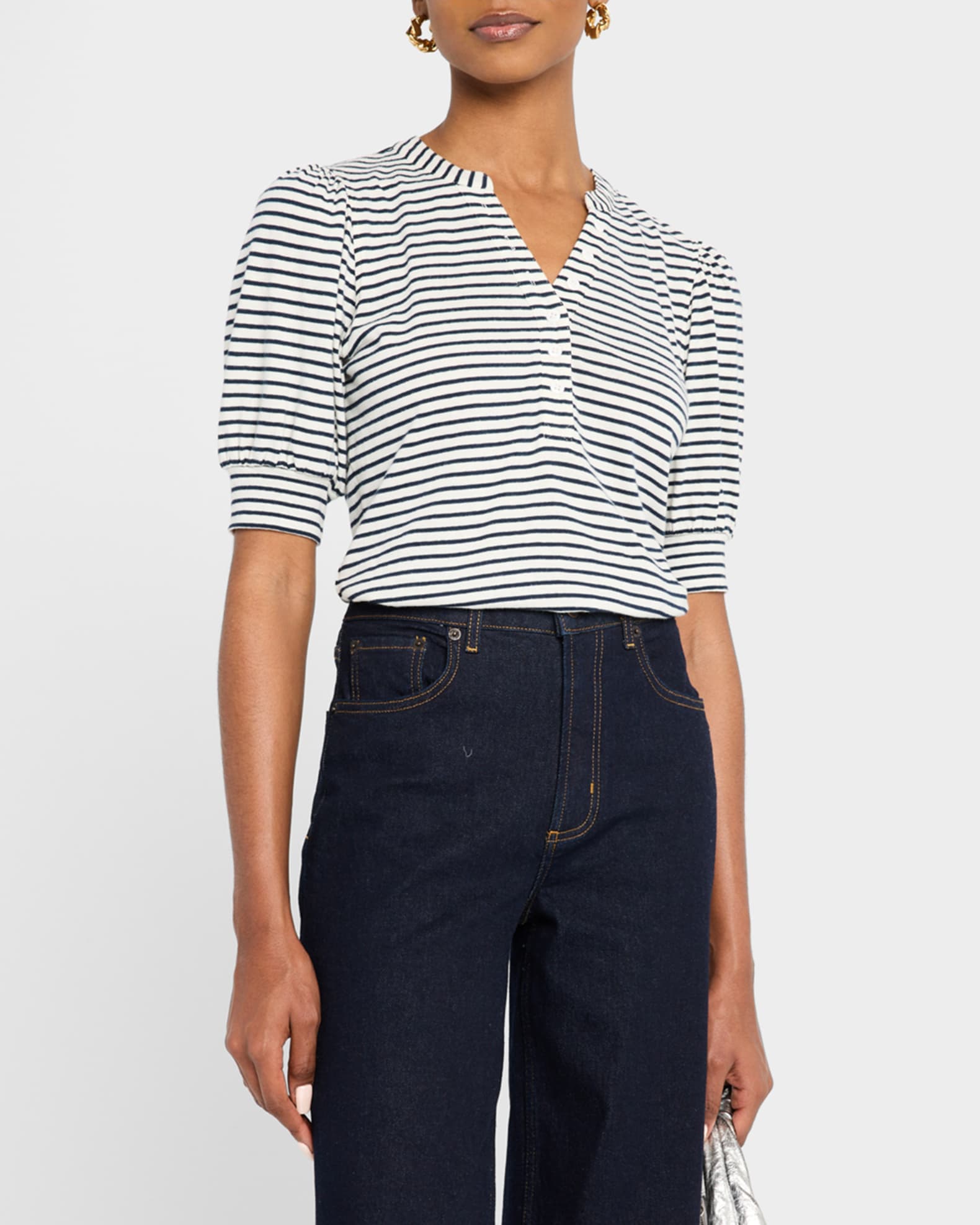 Rails Jewel Striped Top | Neiman Marcus