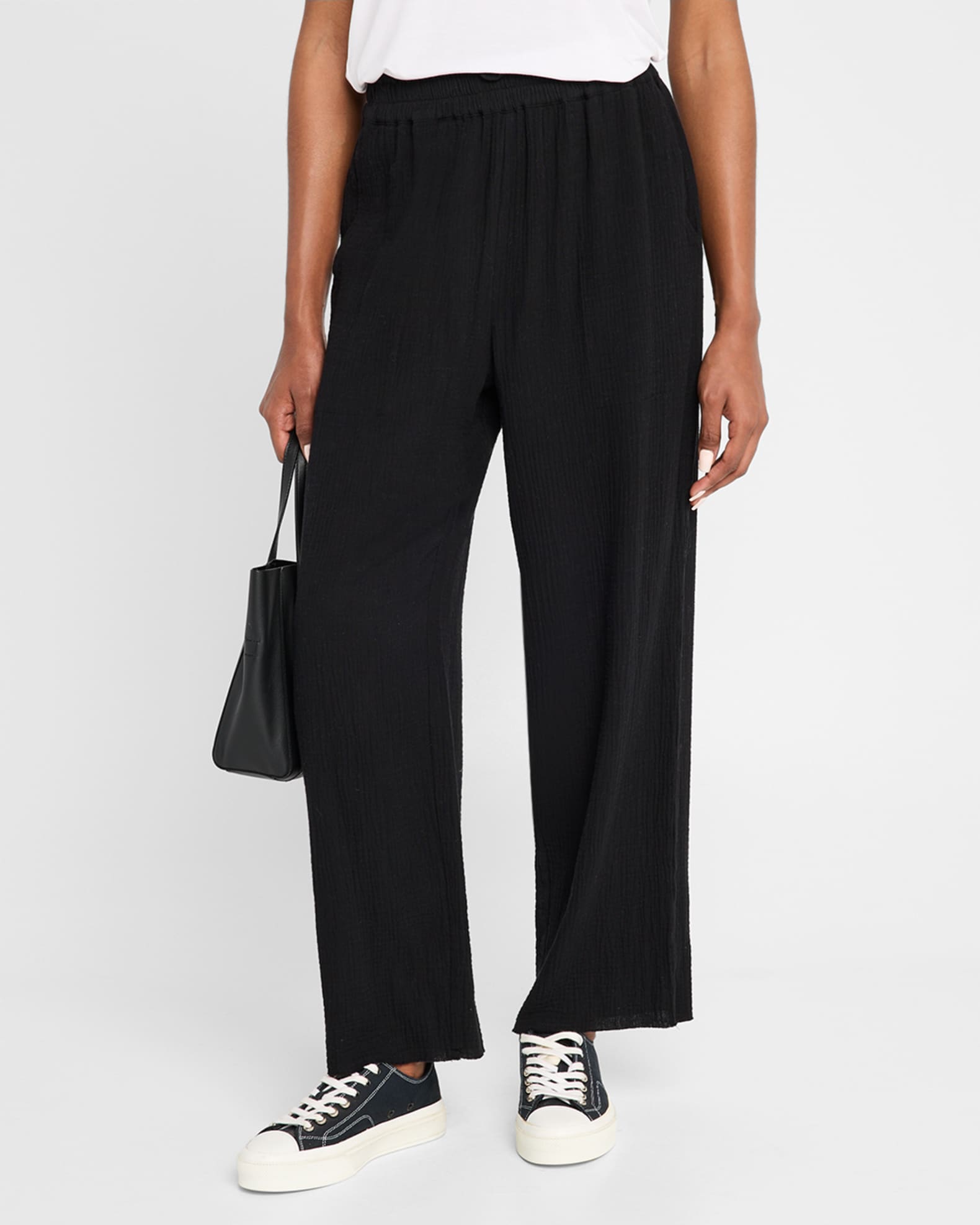 Rails Leon Cropped Gauze Pants | Neiman Marcus