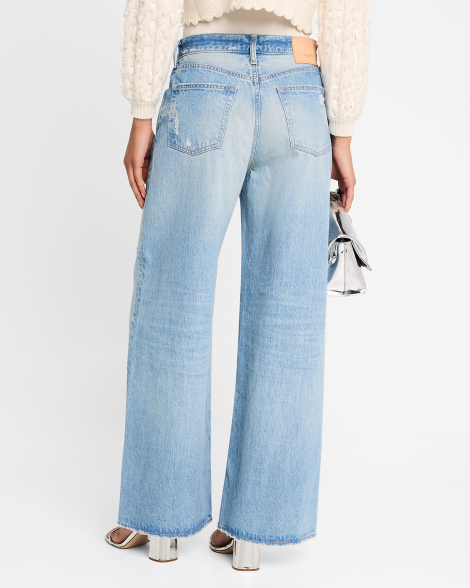 MOUSSY VINTAGE Lowell Wide-Leg Jeans | Neiman Marcus