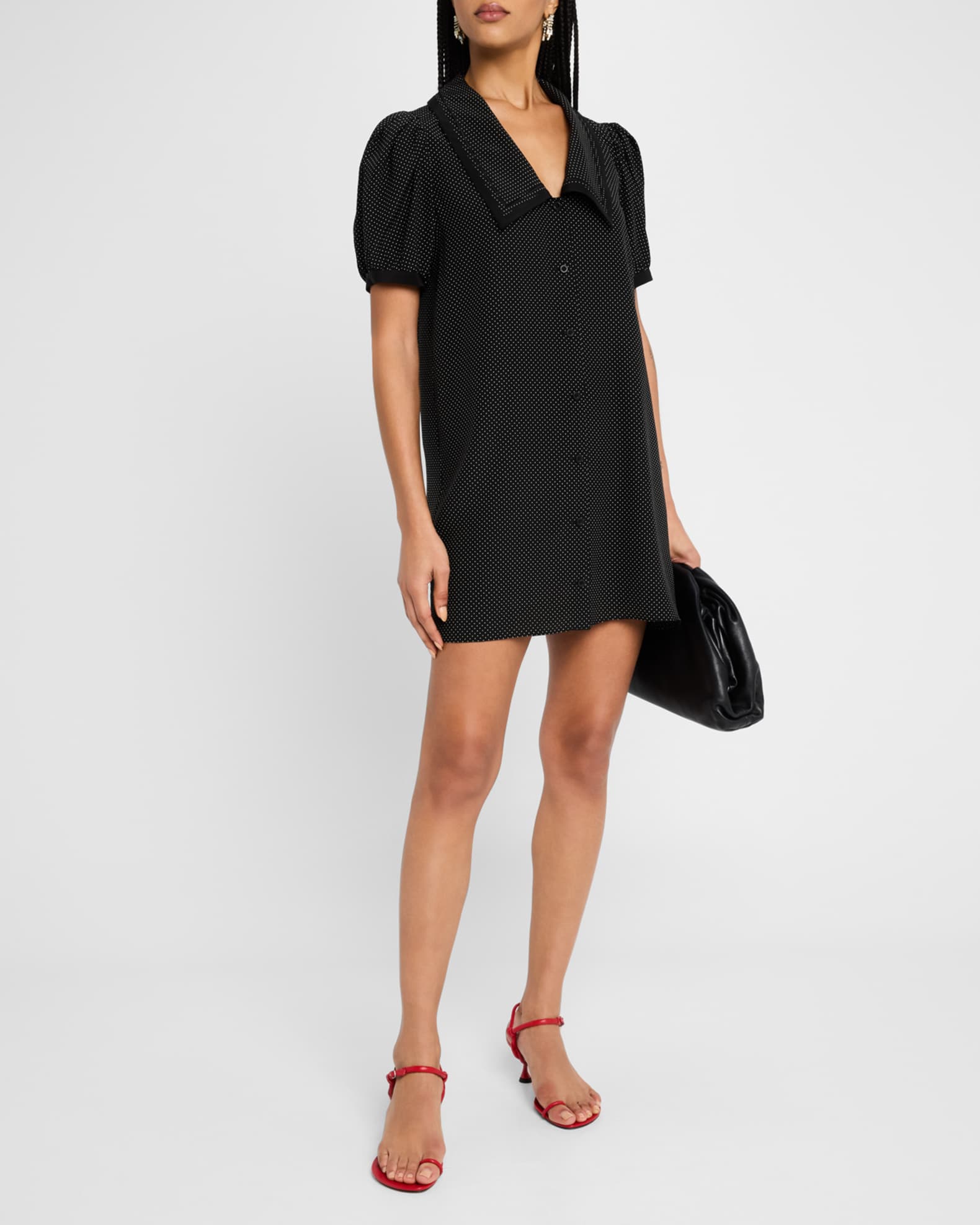 FRAME The Polka Dot Sailor Dress | Neiman Marcus