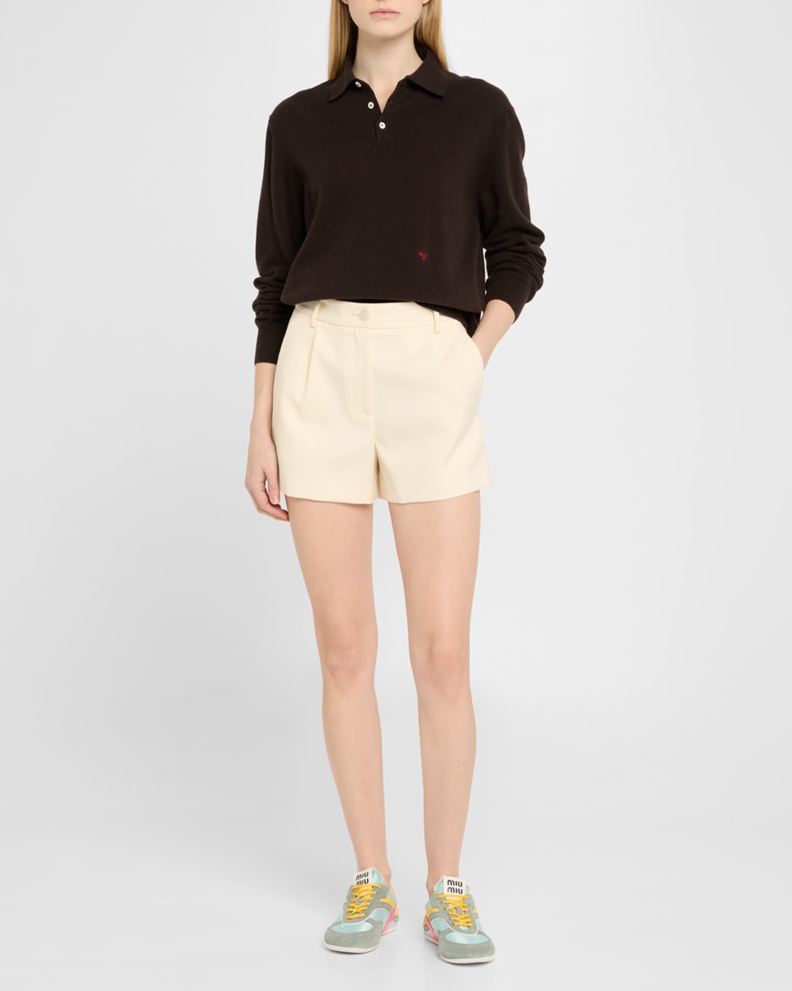 Miu Miu Colorblock Nylon Tech Runner Sneakers | Neiman Marcus