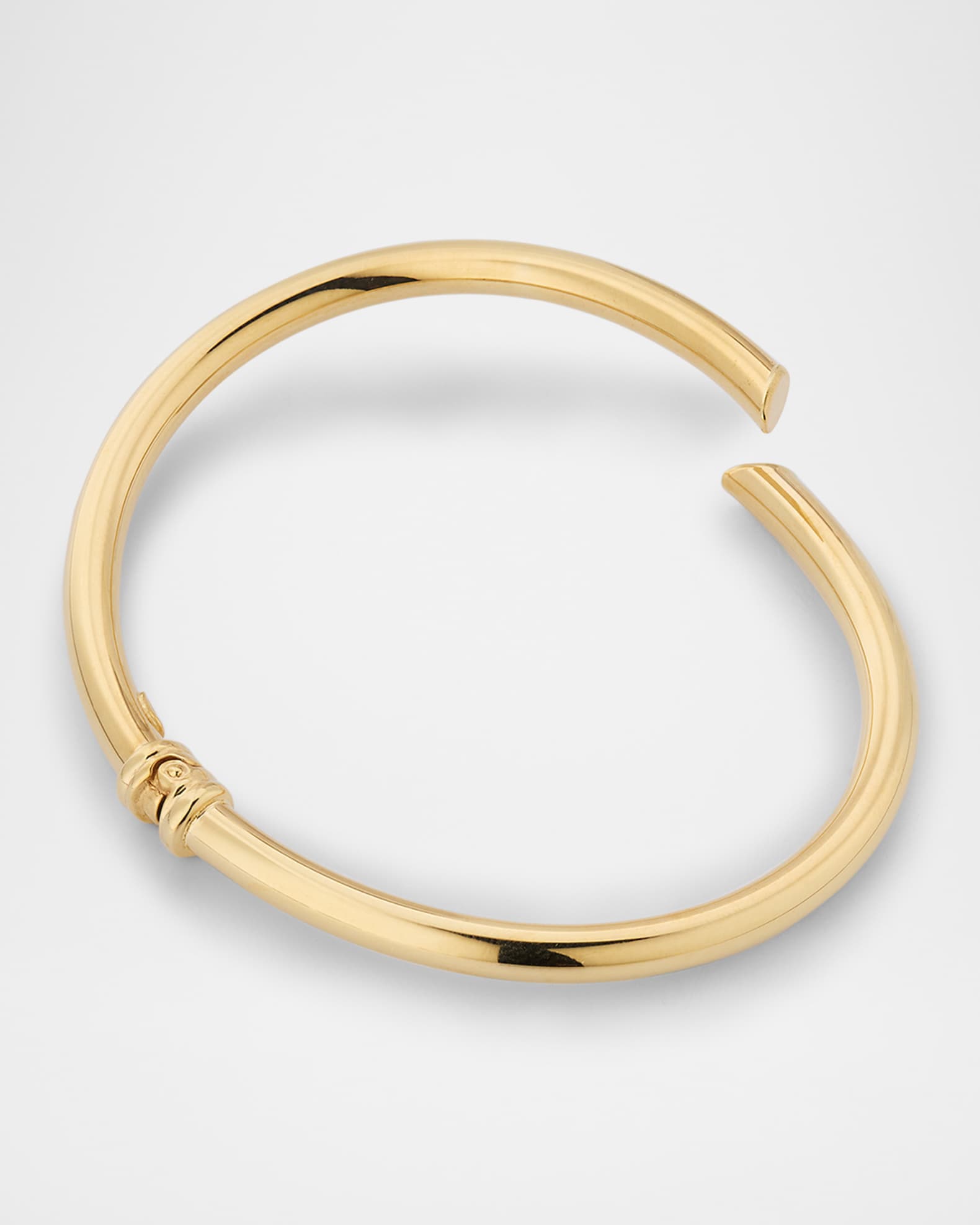 LANA 14K Gold Skinny Layered Echo Hollow Bangle Bracelet | Neiman Marcus