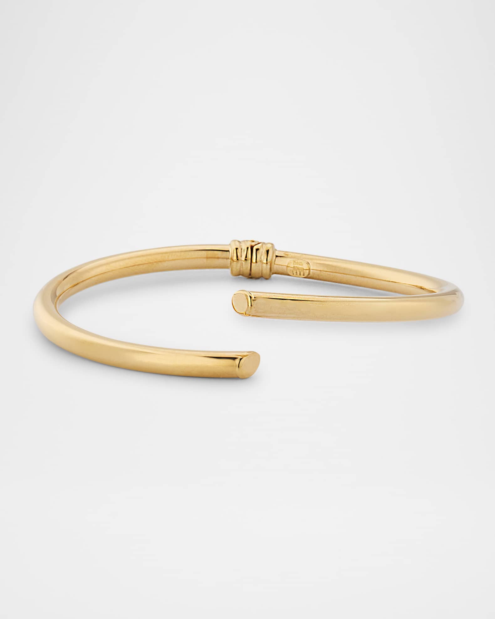LANA 14K Gold Skinny Layered Echo Hollow Bangle Bracelet | Neiman Marcus