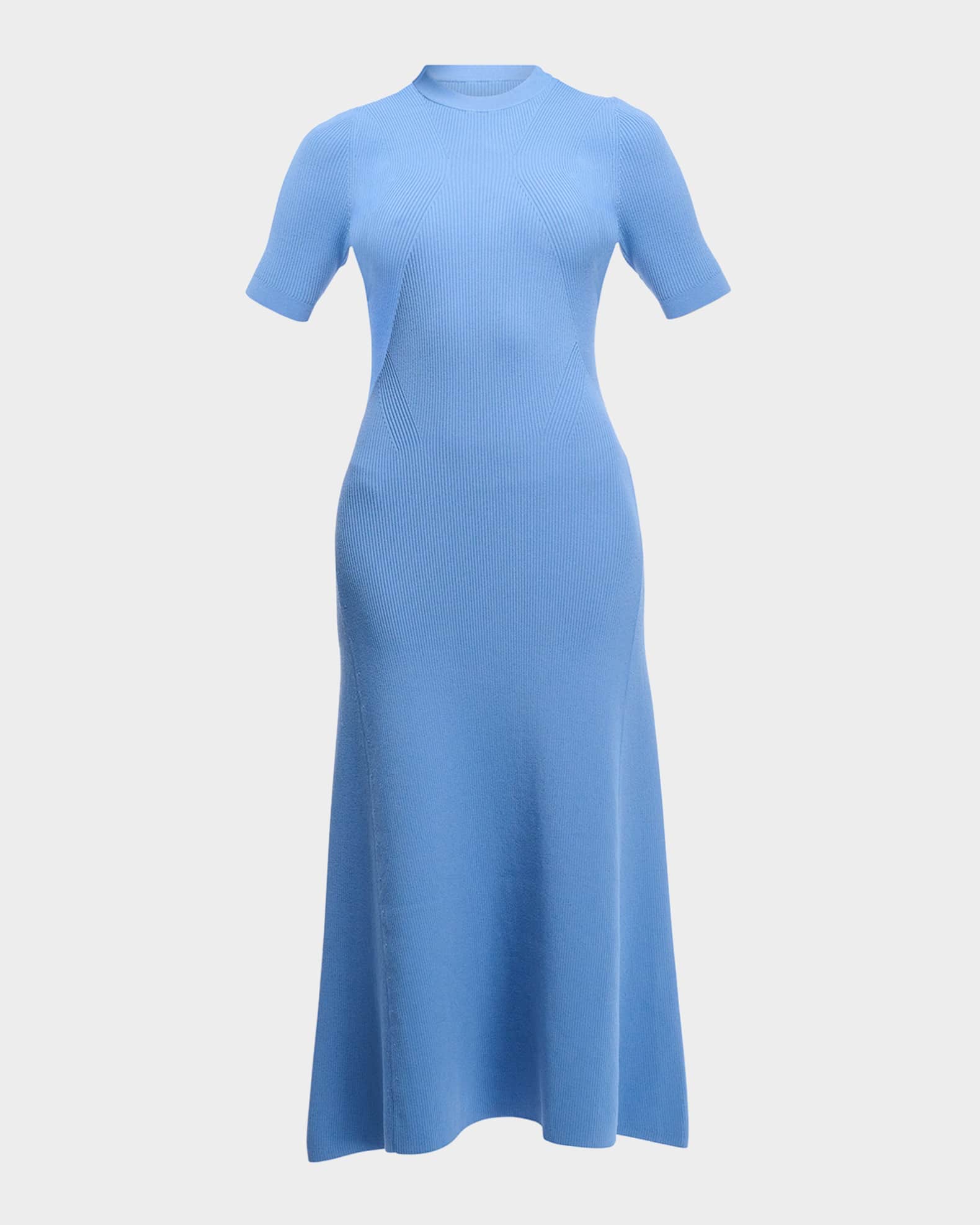 Shoshanna McCullough Ribbed Midi Sweater Dress | Neiman Marcus