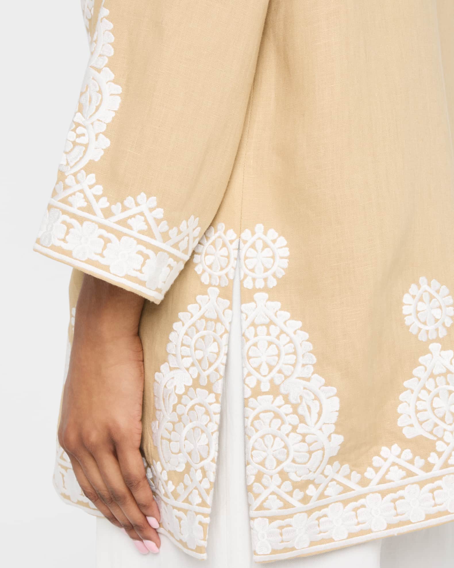 Embroidered Linen Collection | Neiman Marcus