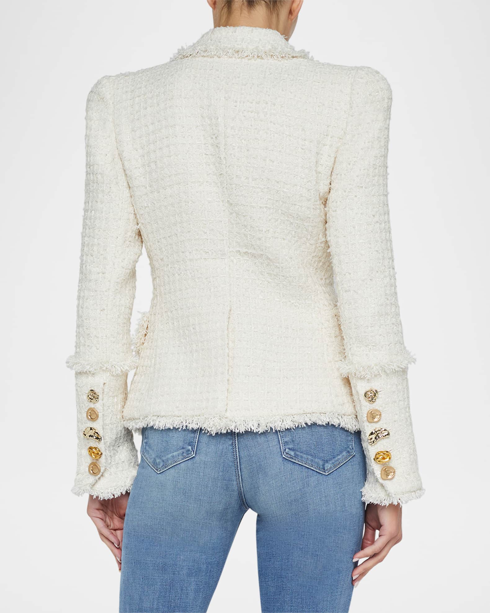 L'Agence Kaisley Waffle Tweed Blazer | Neiman Marcus