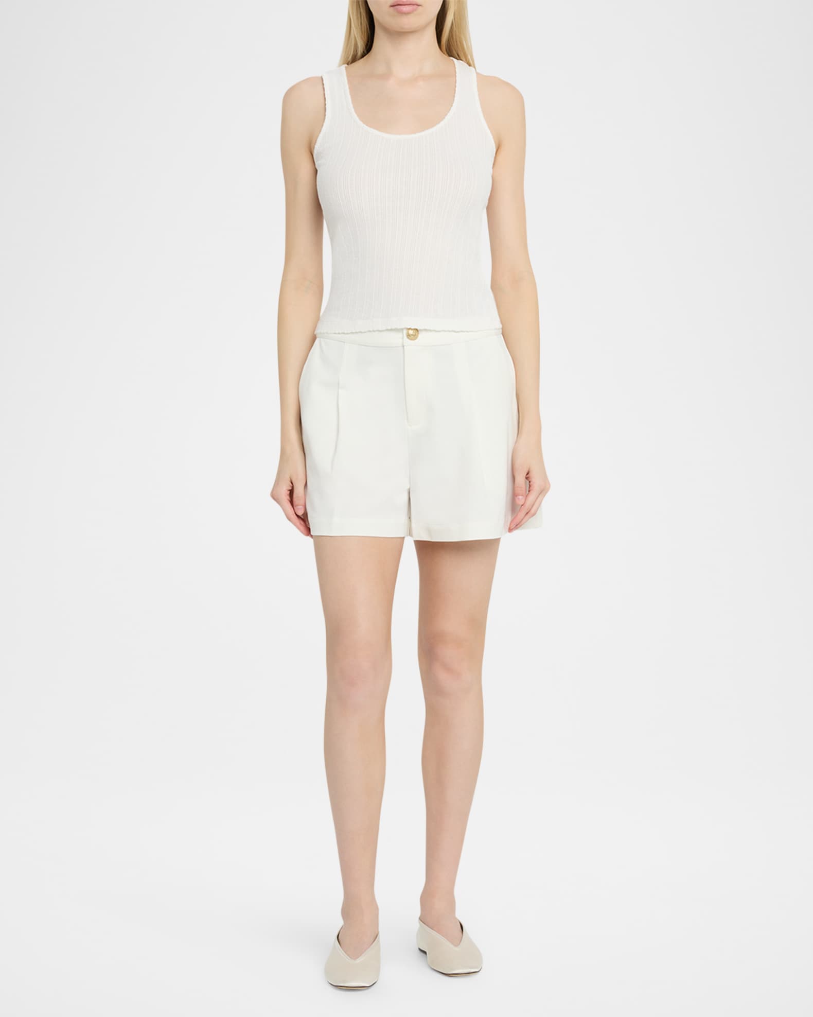 L'Agence Saige Safari Shorts | Neiman Marcus