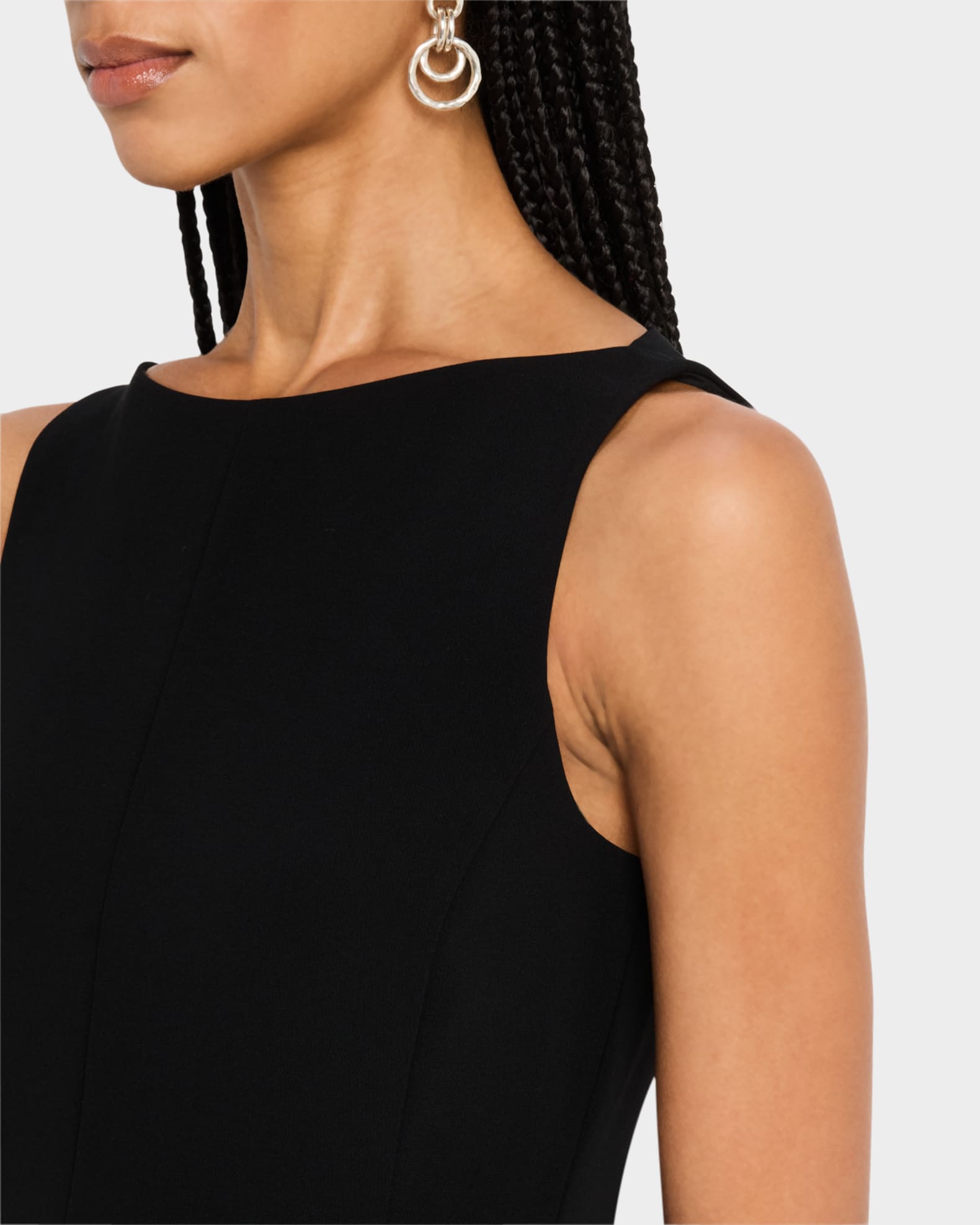 Theory Sleeveless Mermaid Midi Dress | Neiman Marcus