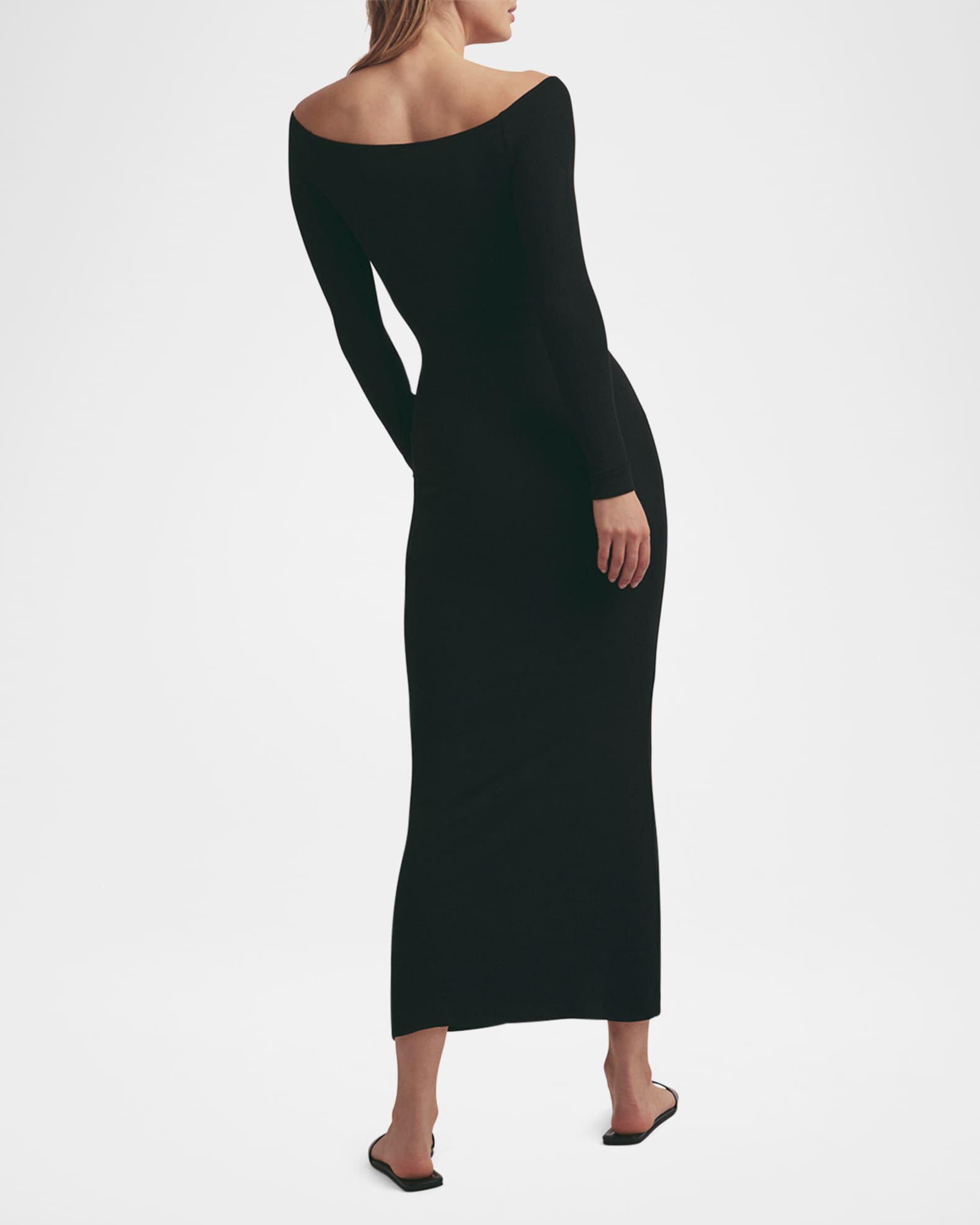 The Sara Off-Shoulder Midi Dress | Neiman Marcus