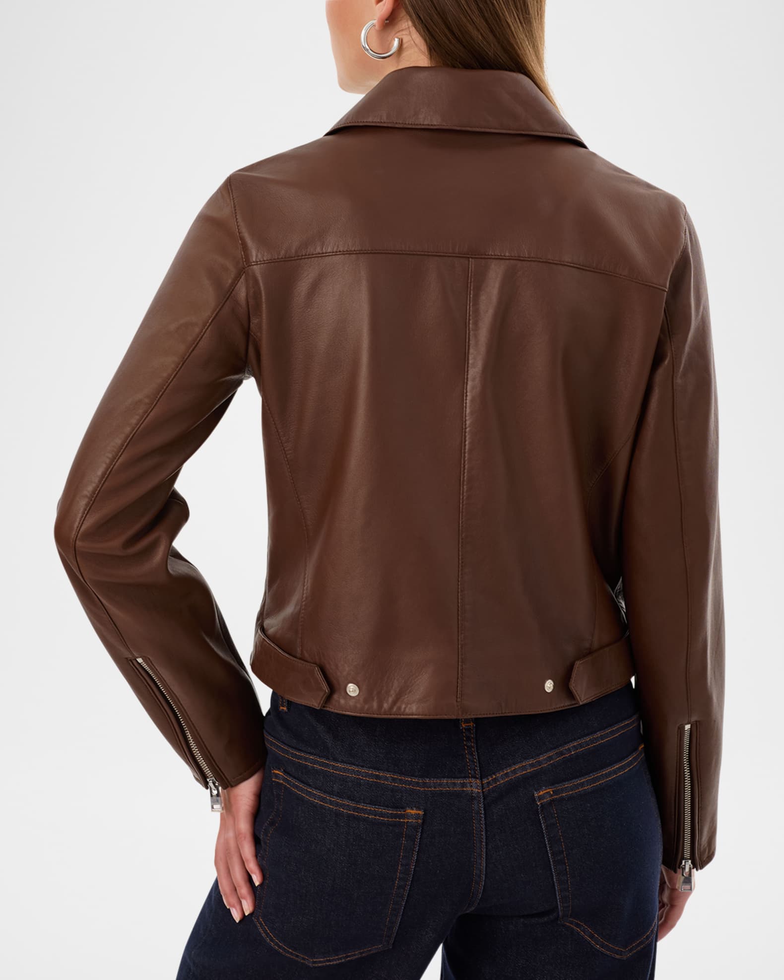 LaMarque Valeria Leather Biker Jacket | Neiman Marcus