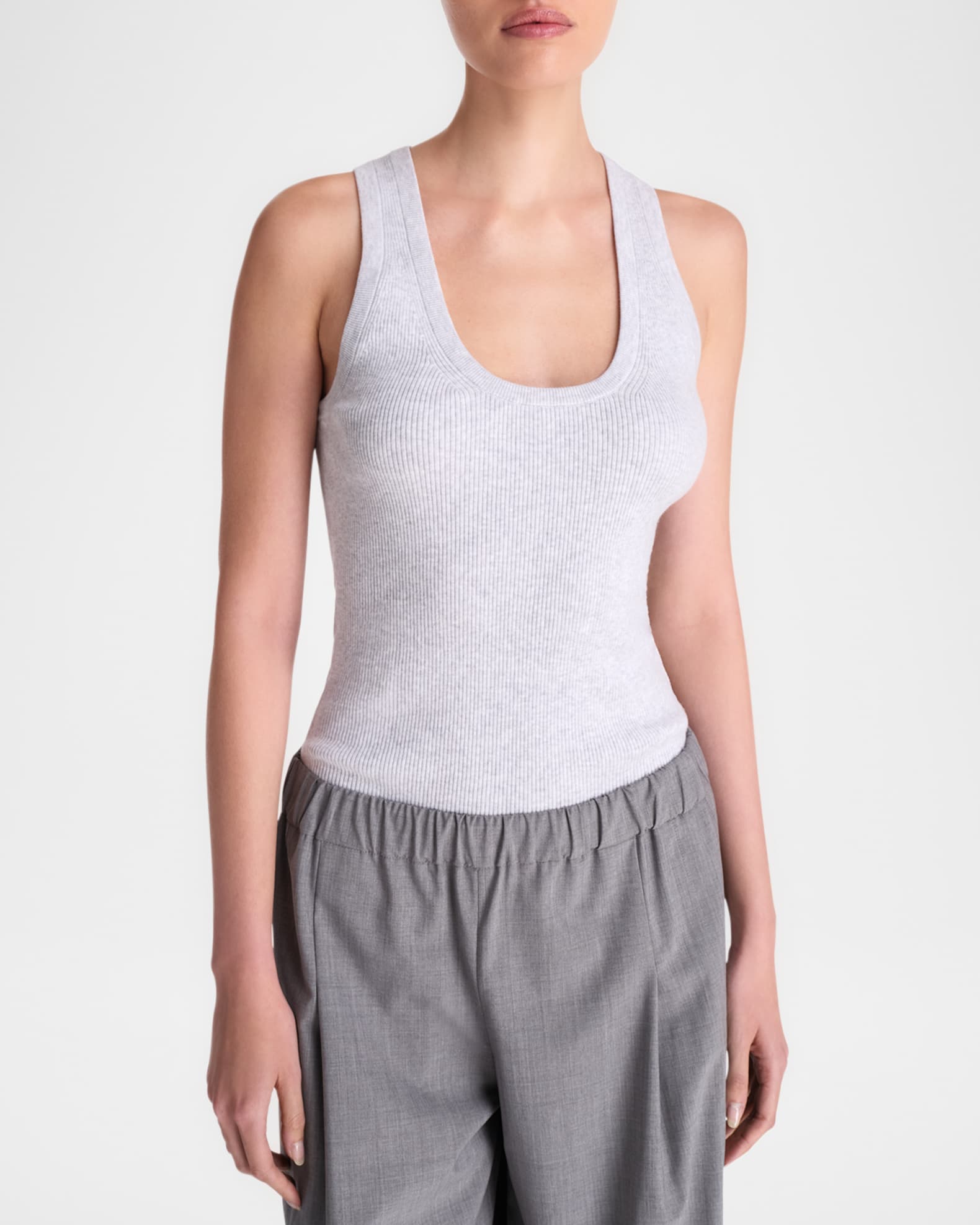 TWP Ribbed Wool Tank Top | Neiman Marcus