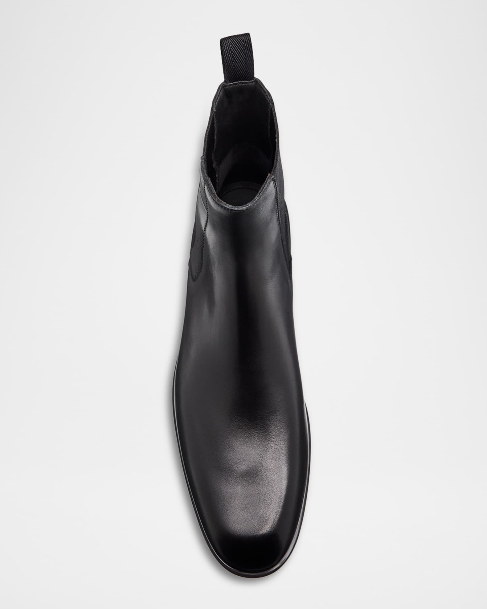 Ferragamo Men's Angle Smooth Leather Chelsea Boots | Neiman Marcus