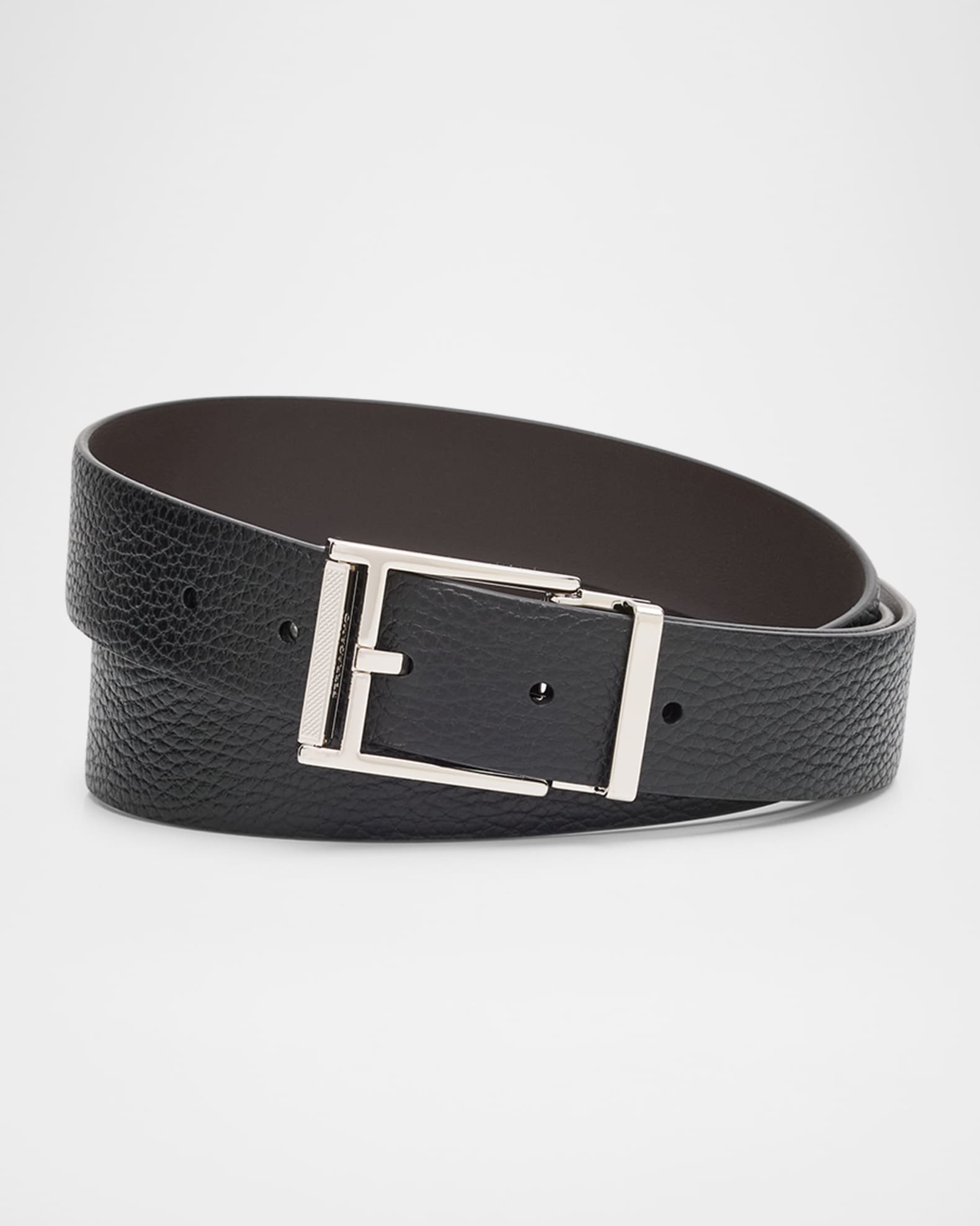 Ferragamo Men's Reversible Leather Resin-Buckle Belt | Neiman Marcus