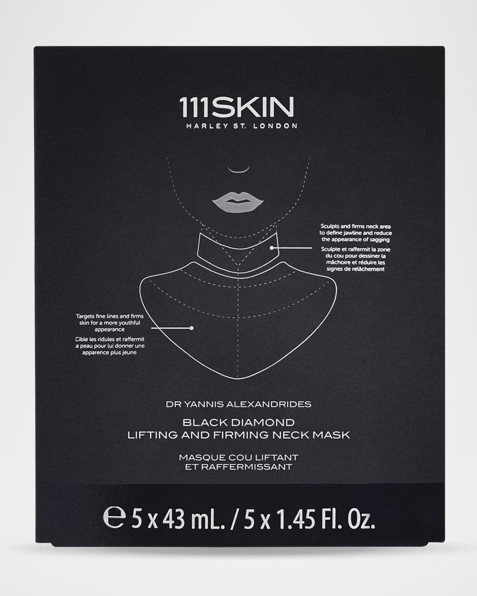 111SKIN Black Diamond Lifting & Firming Neck Mask, 5 Count | Neiman Marcus