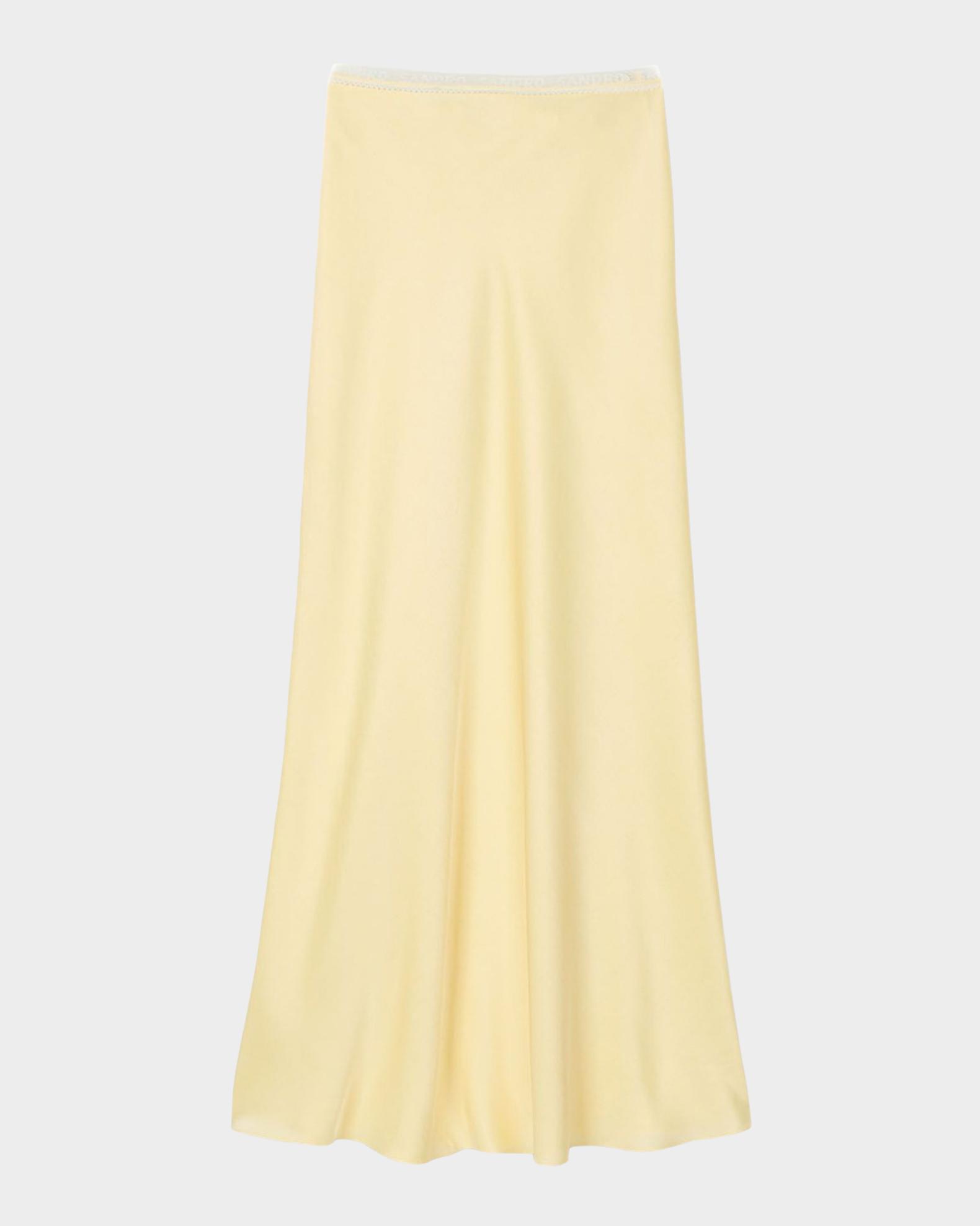 Sandro Skyn Satin Midi Skirt | Neiman Marcus