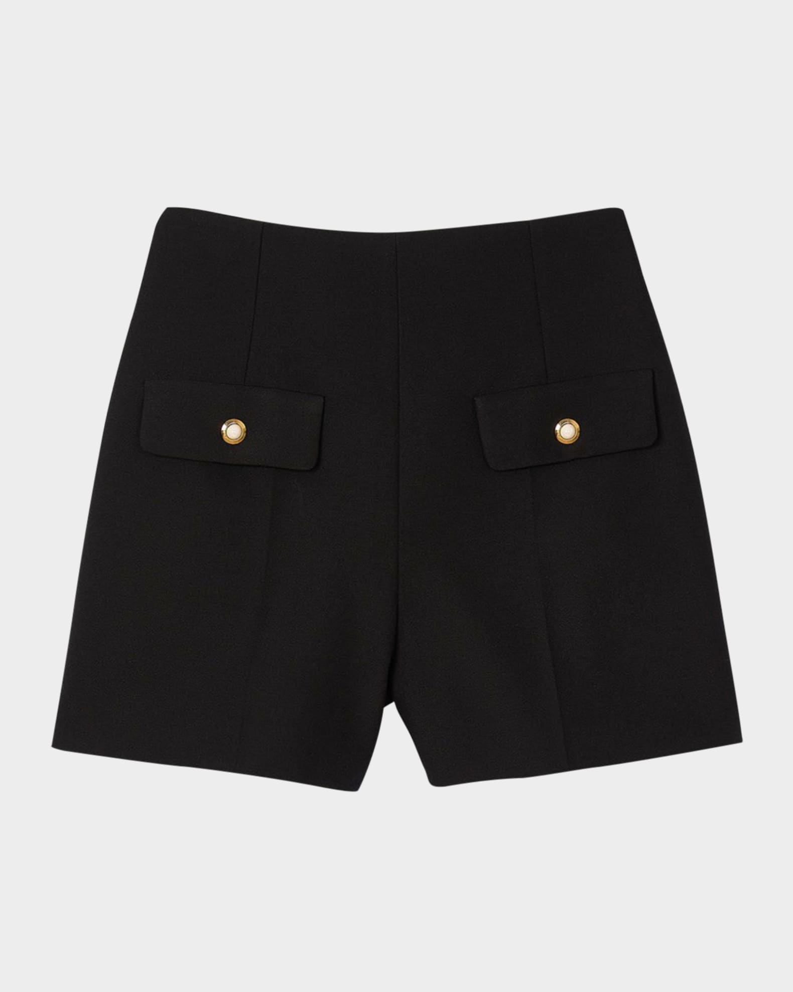 Sandro Dominique High-Waist Trouser Shorts | Neiman Marcus