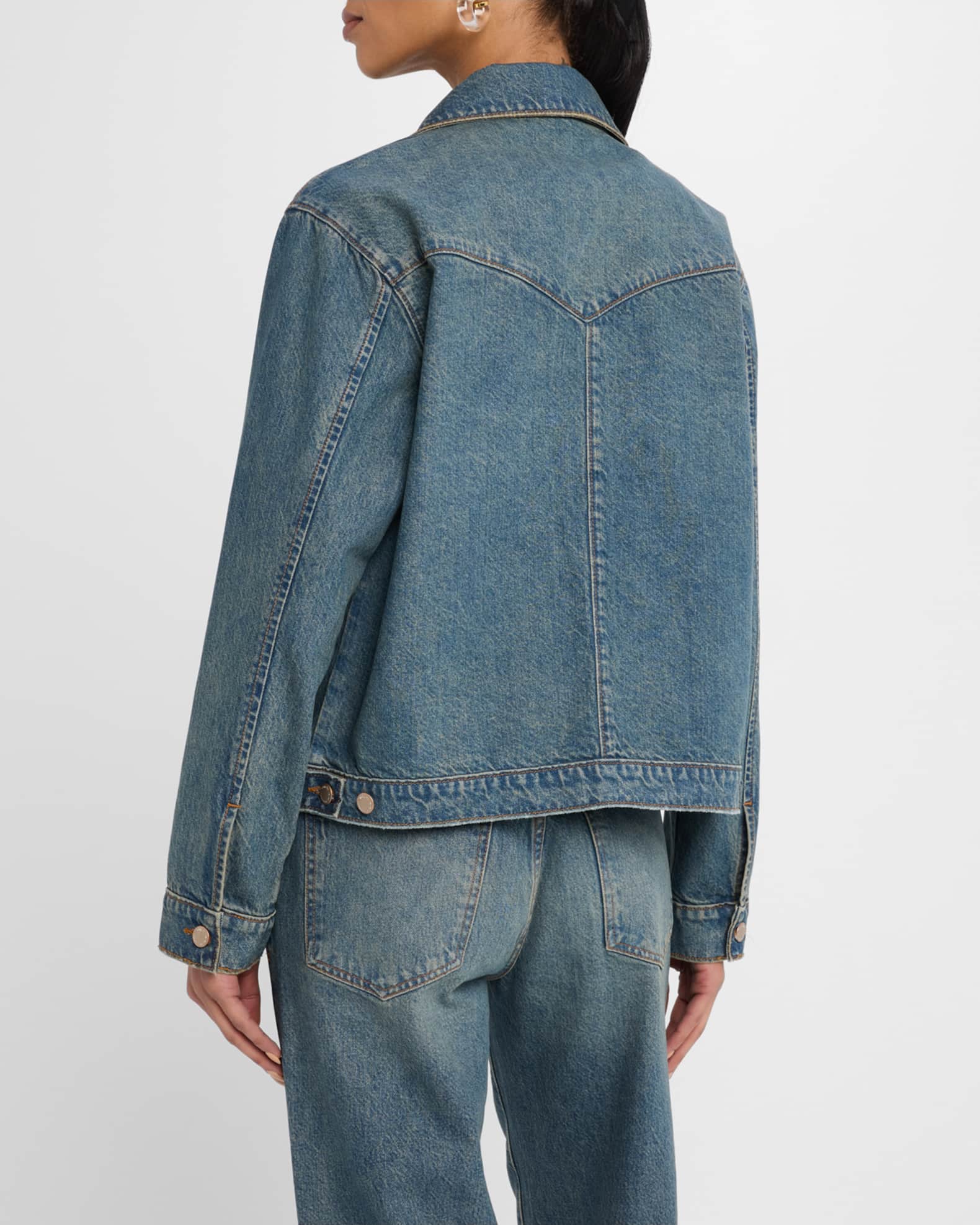 Triarchy Lillian Boxy Western Denim Jacket | Neiman Marcus