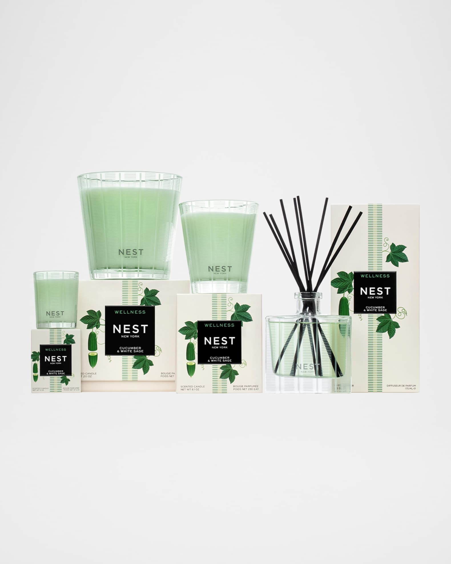 Cucumber & White Sage Candle | Neiman Marcus Cucumber & White Sage Candle | Neiman Marcus