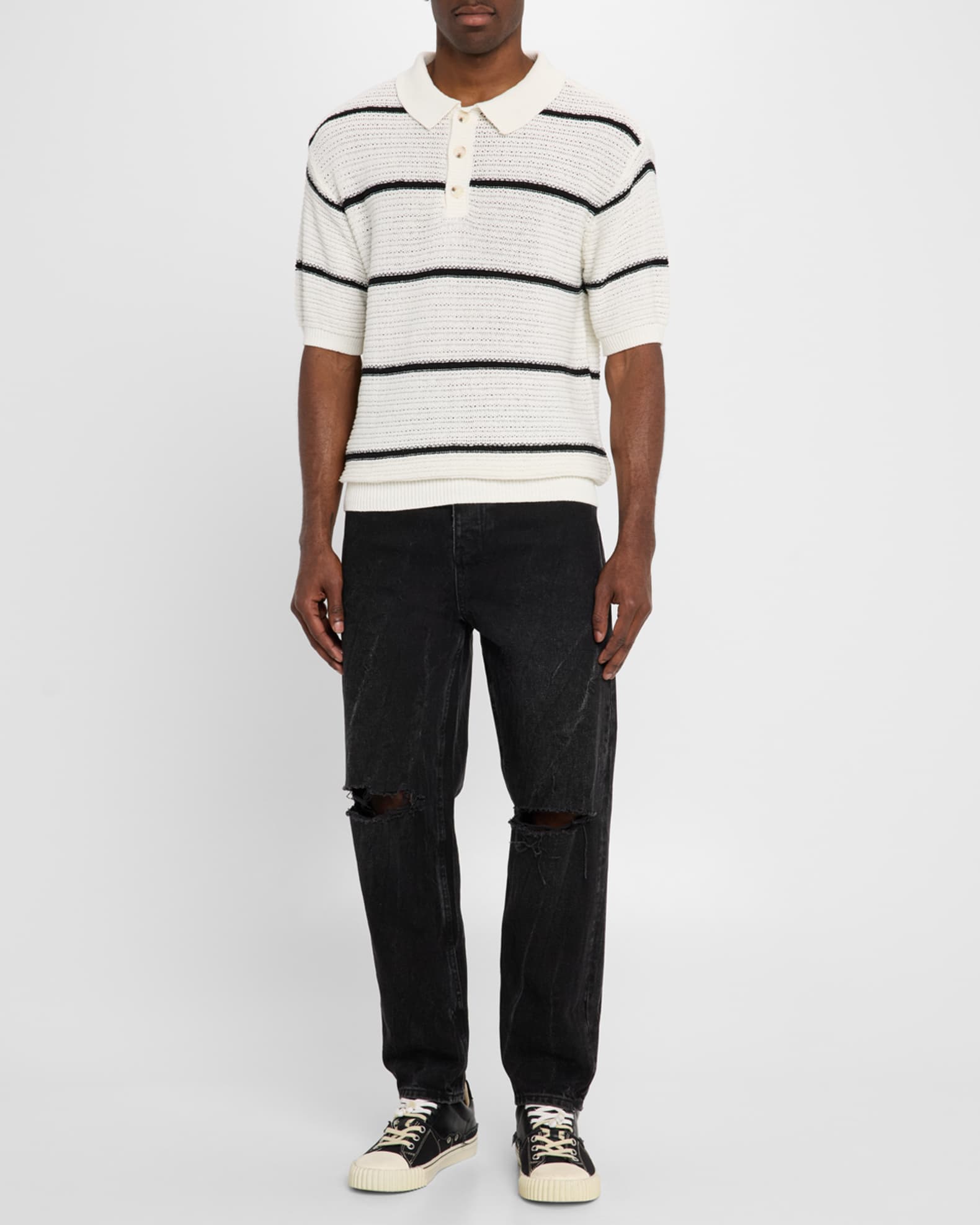 SEROYA Men's Samuel Knit Polo Shirt | Neiman Marcus