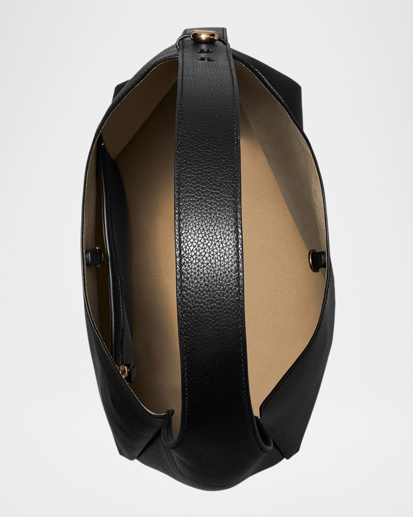 Tory Burch Romy Pebbled Leather Hobo Bag | Neiman Marcus