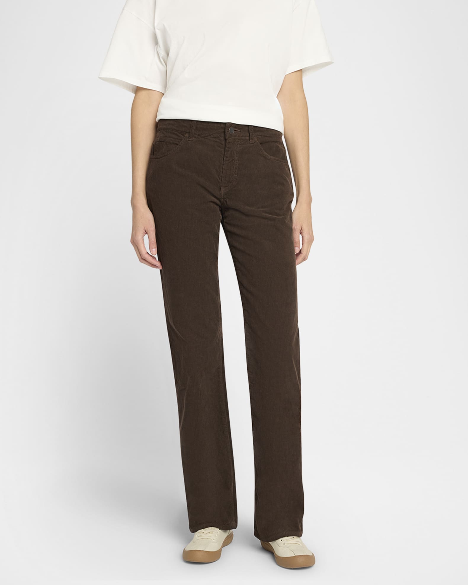 THE ROW Carlyl Corduroy Straight-Leg Pants | Neiman Marcus
