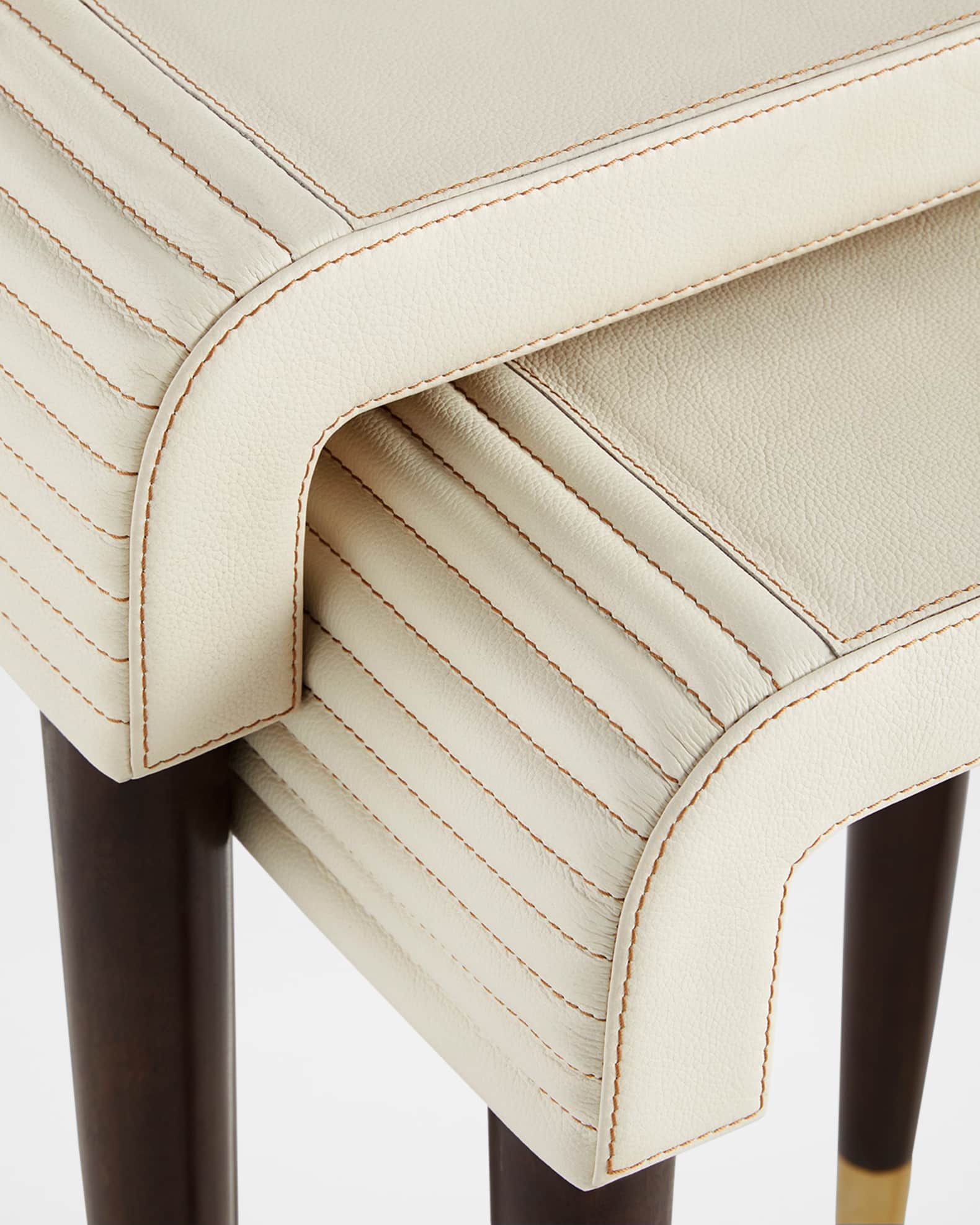 Nova Leather Nesting Tables Set | Neiman Marcus