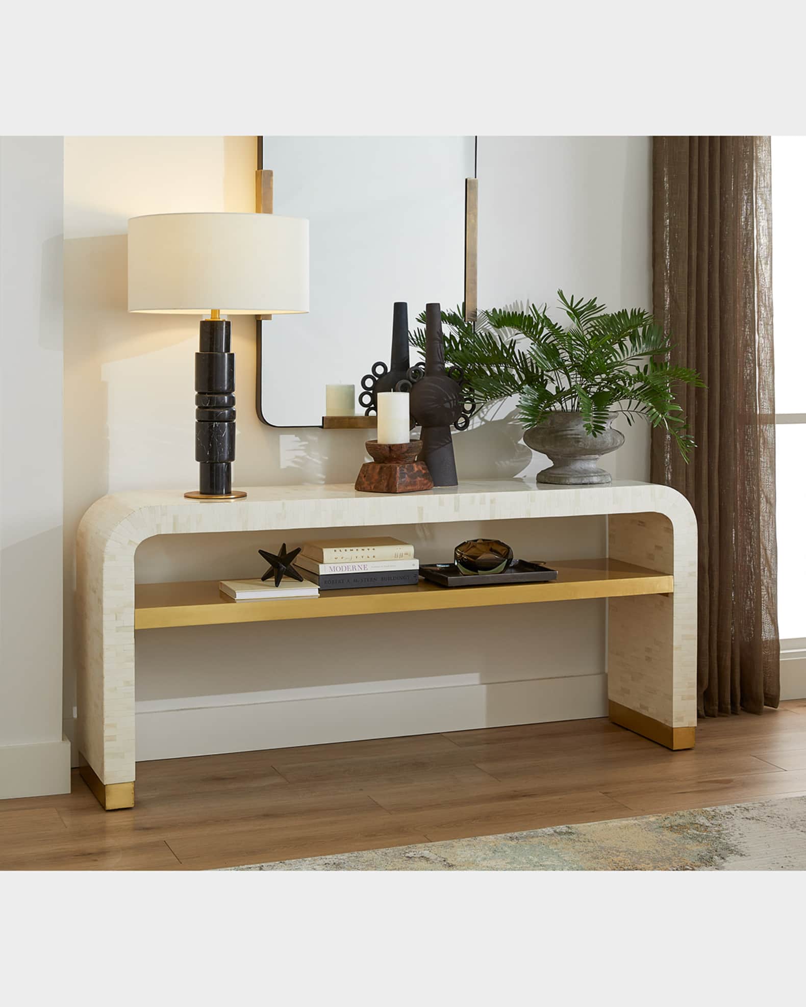 Avalon Bone Console Table | Neiman Marcus