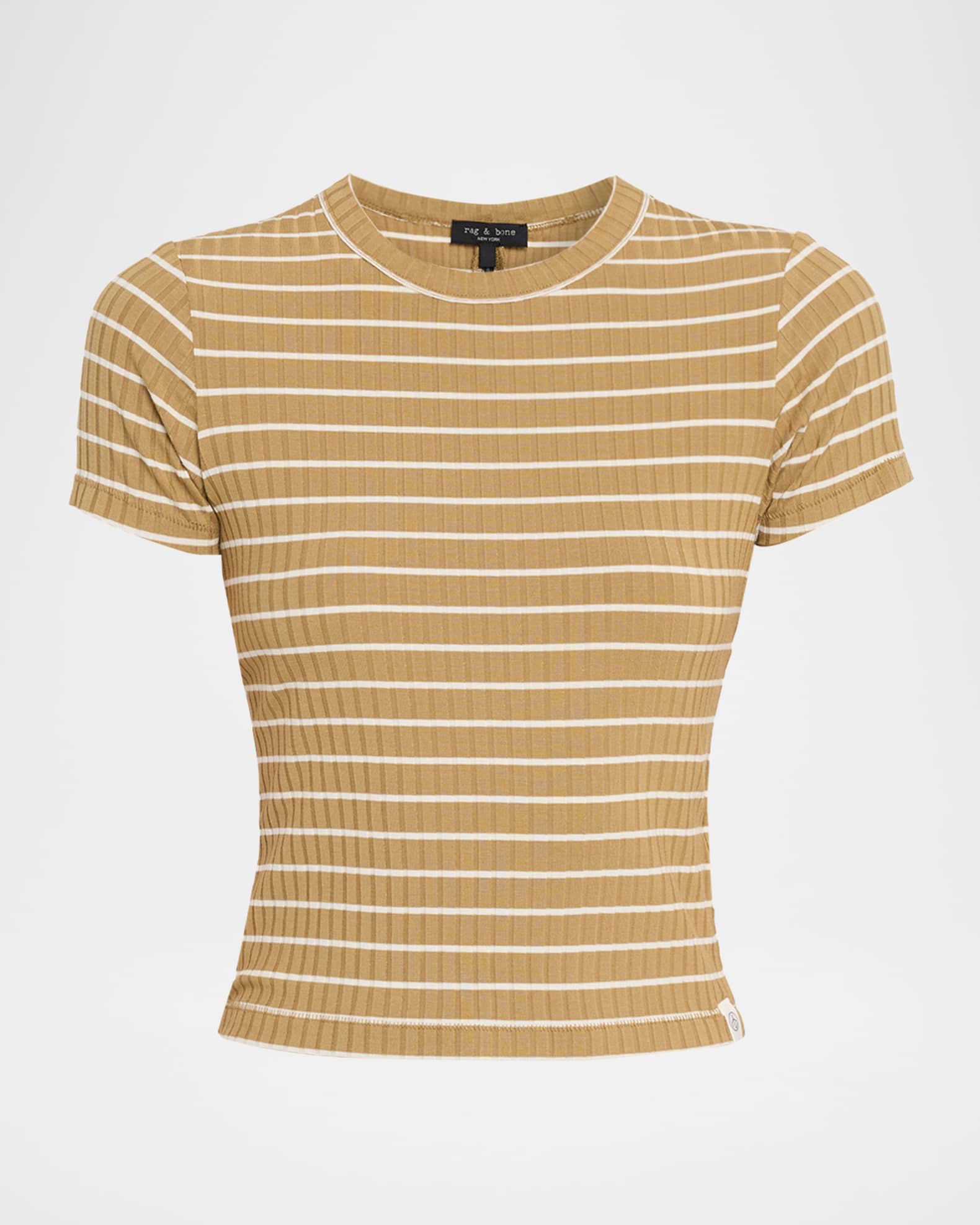 Rag & Bone Luca Stripe Baby Tee | Neiman Marcus