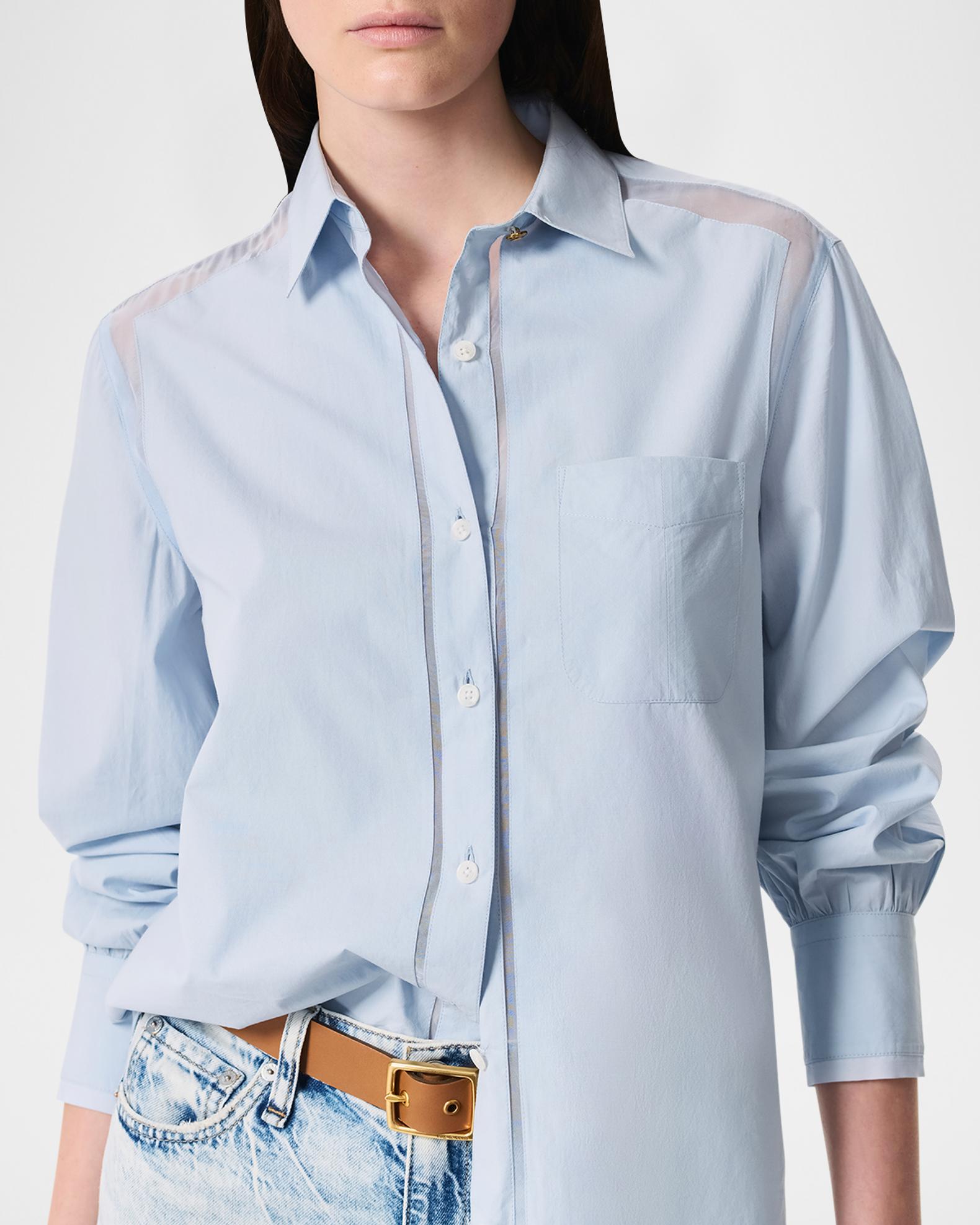 Rag & Bone Maxine Long-Sleeve Combo Shirt | Neiman Marcus