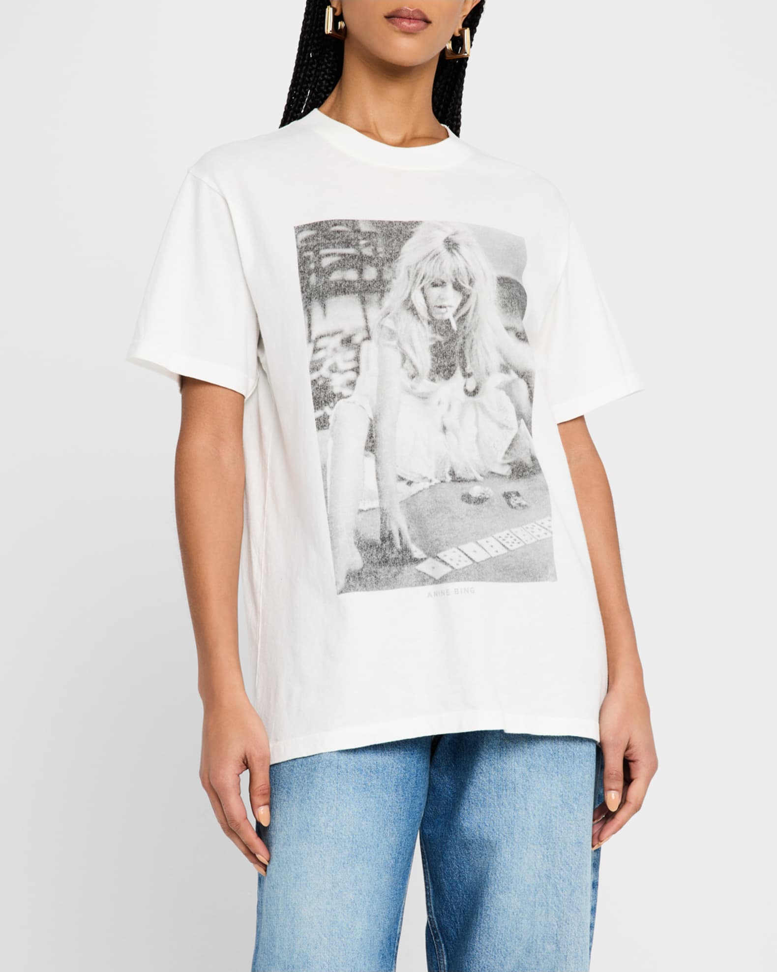 ANINE BING x Douglas Kirkland x Brigitte Bardot Lilli Graphic T-Shirt ...