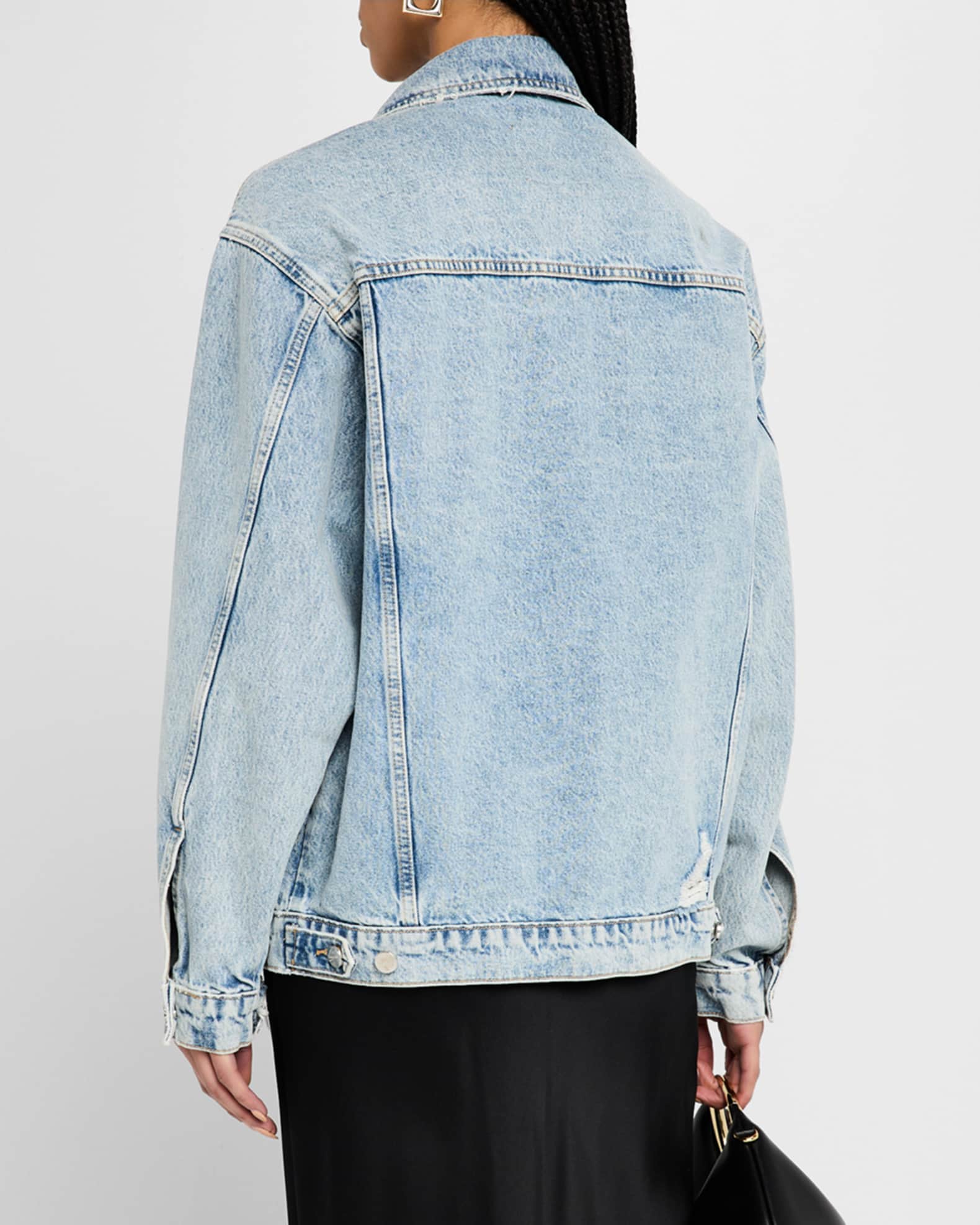 ANINE BING Rory Denim Trucker Jacket | Neiman Marcus
