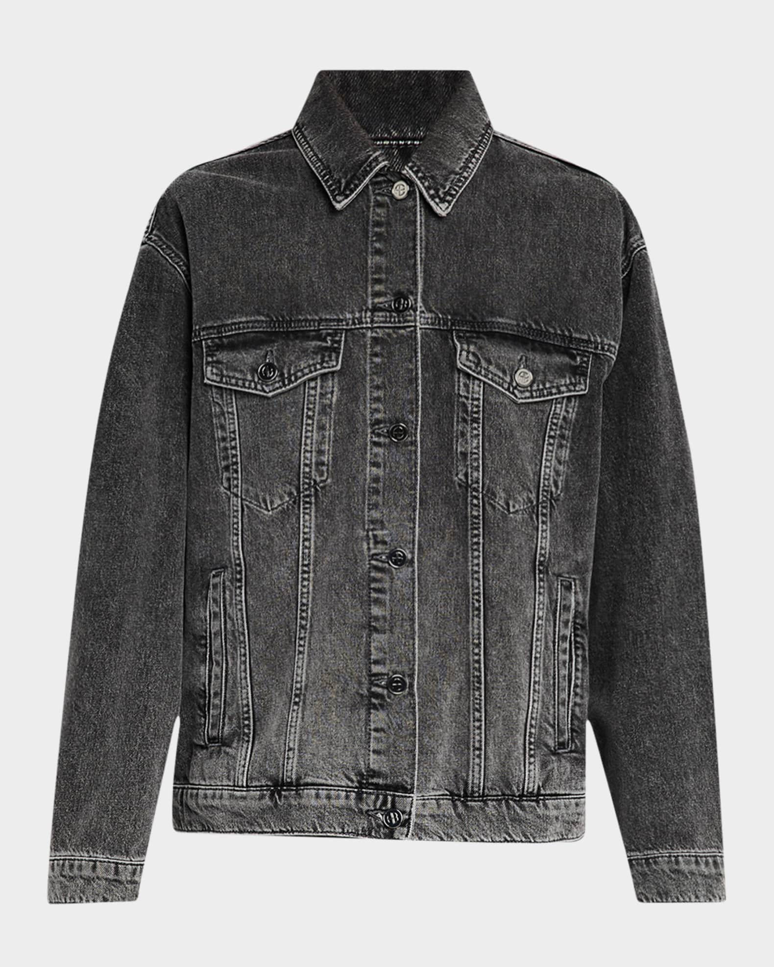 ANINE BING Rory Denim Trucker Jacket | Neiman Marcus