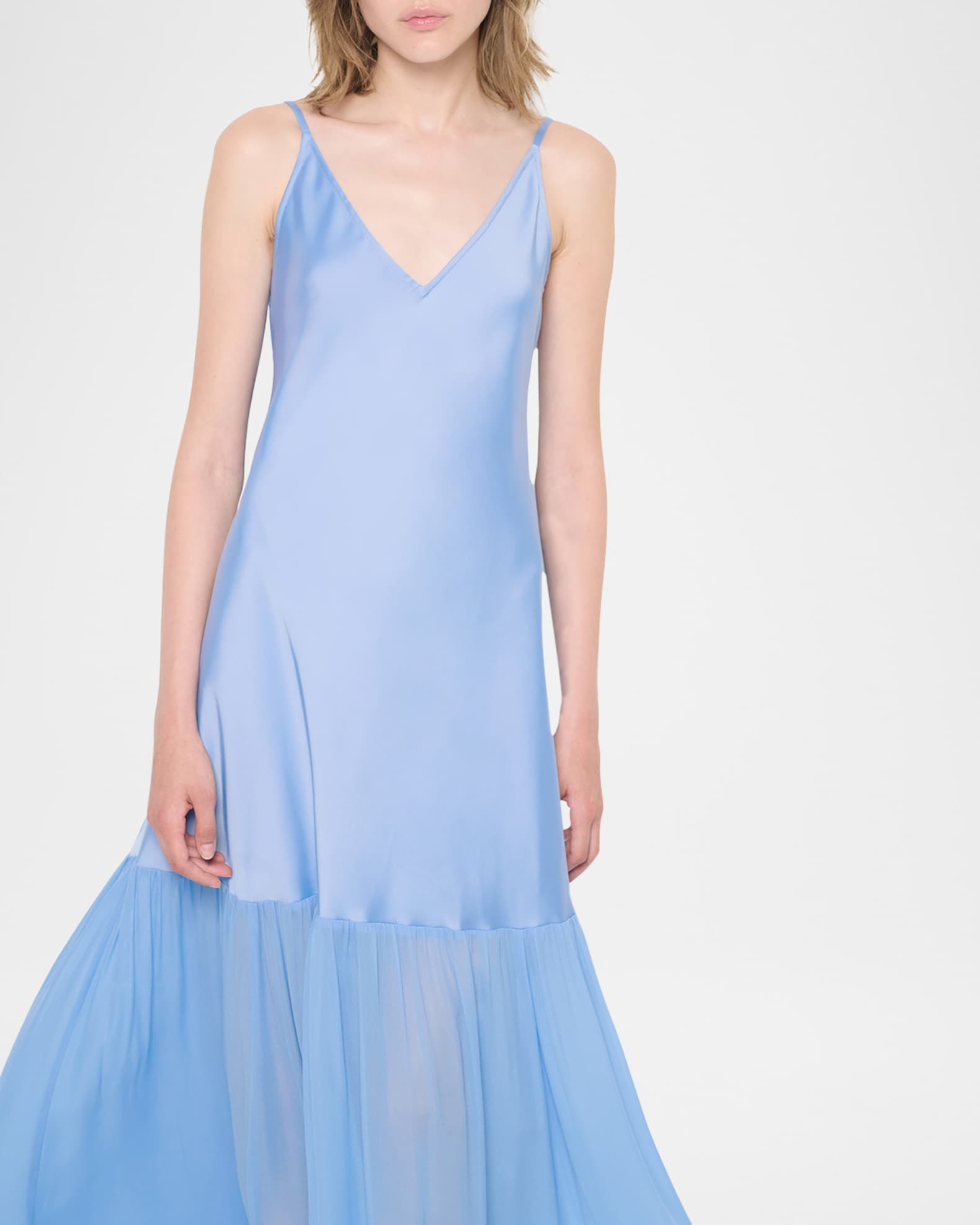 AS by DF Provence Satin Maxi Dress | Neiman Marcus
