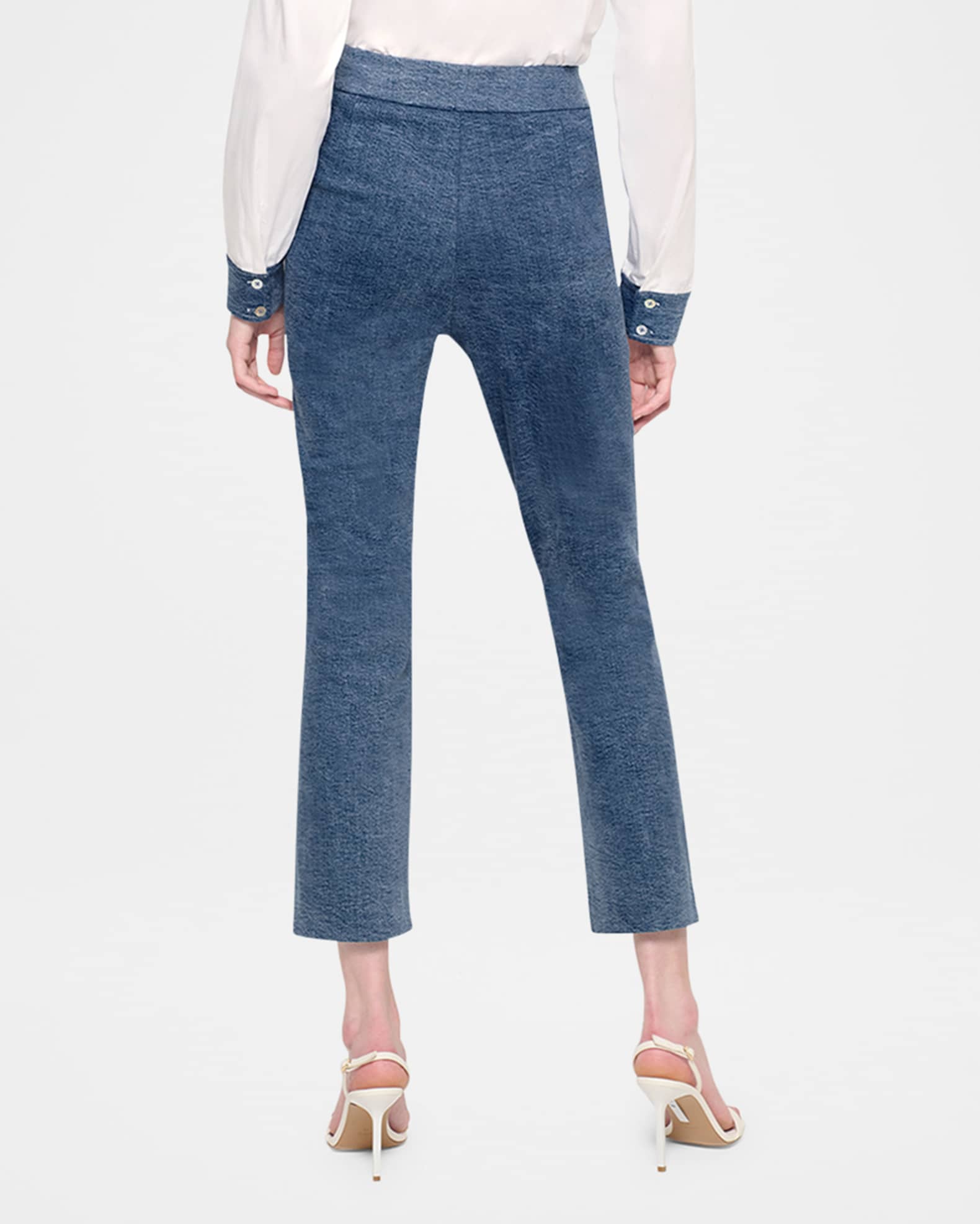 AS by DF Gianna Cropped Micro Flare Pants | Neiman Marcus