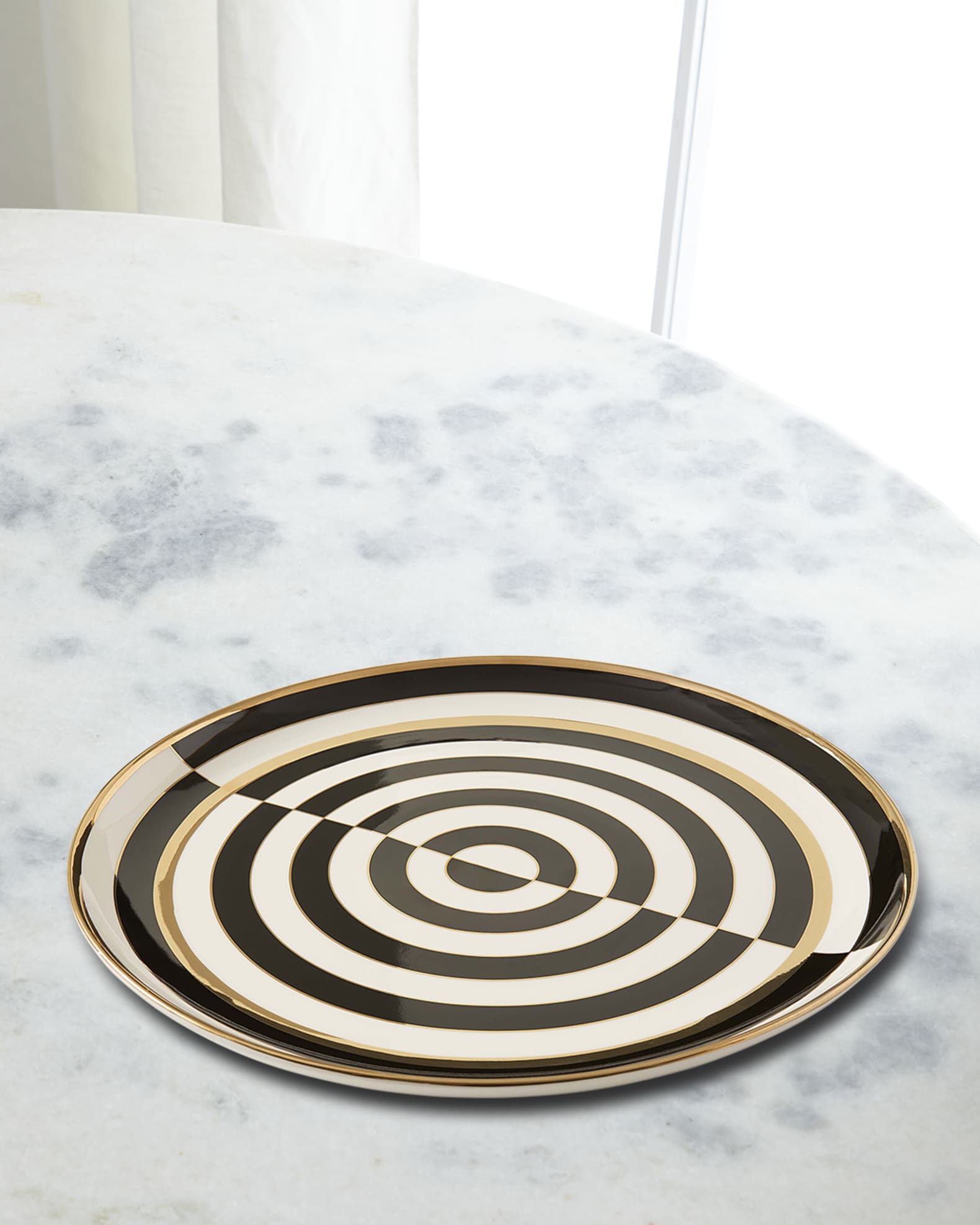 Jonathan Adler Op Art Round Serving Tray | Neiman Marcus