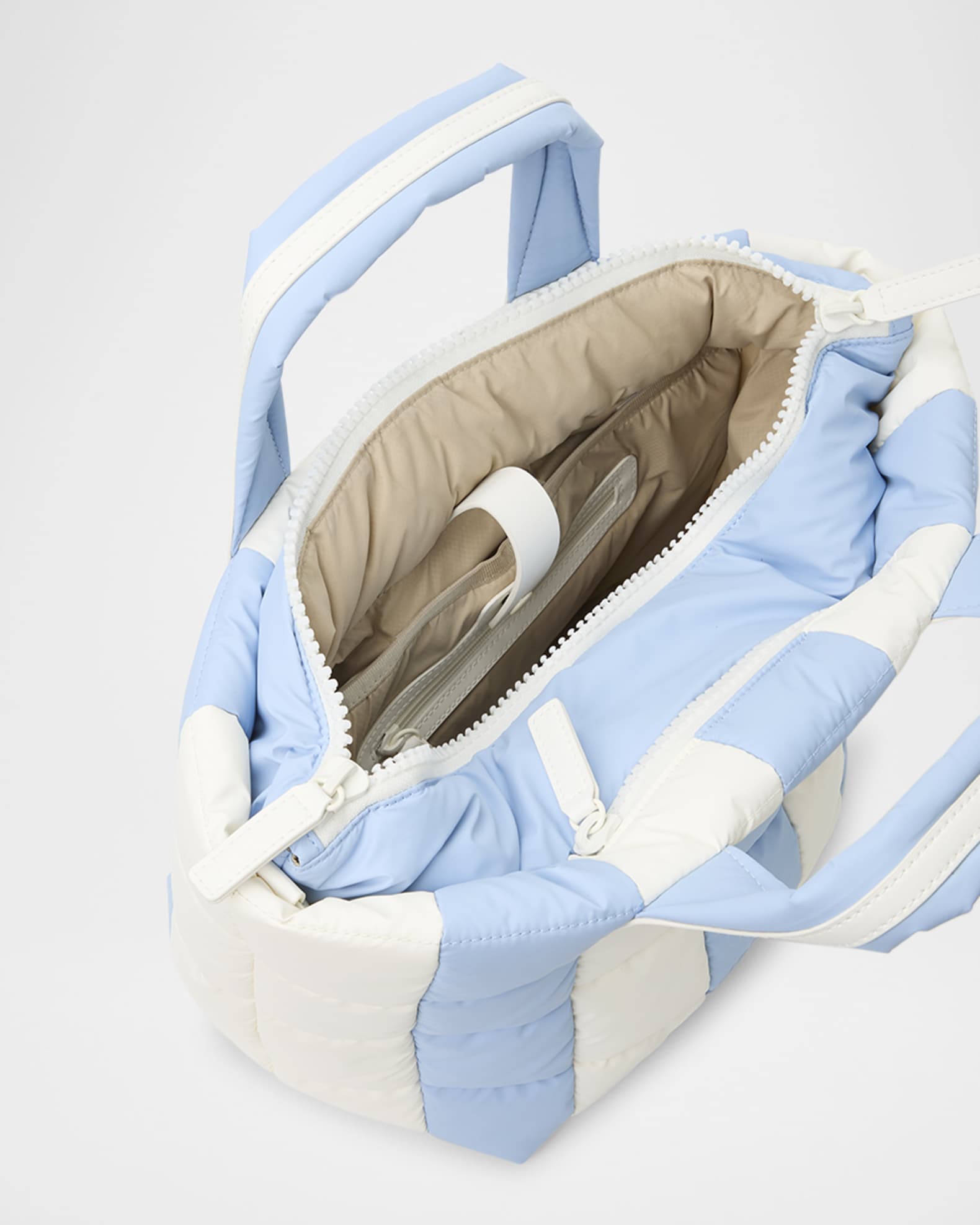 VeeCollective Porter Small Marshmallow Stripe Tote Bag | Neiman Marcus