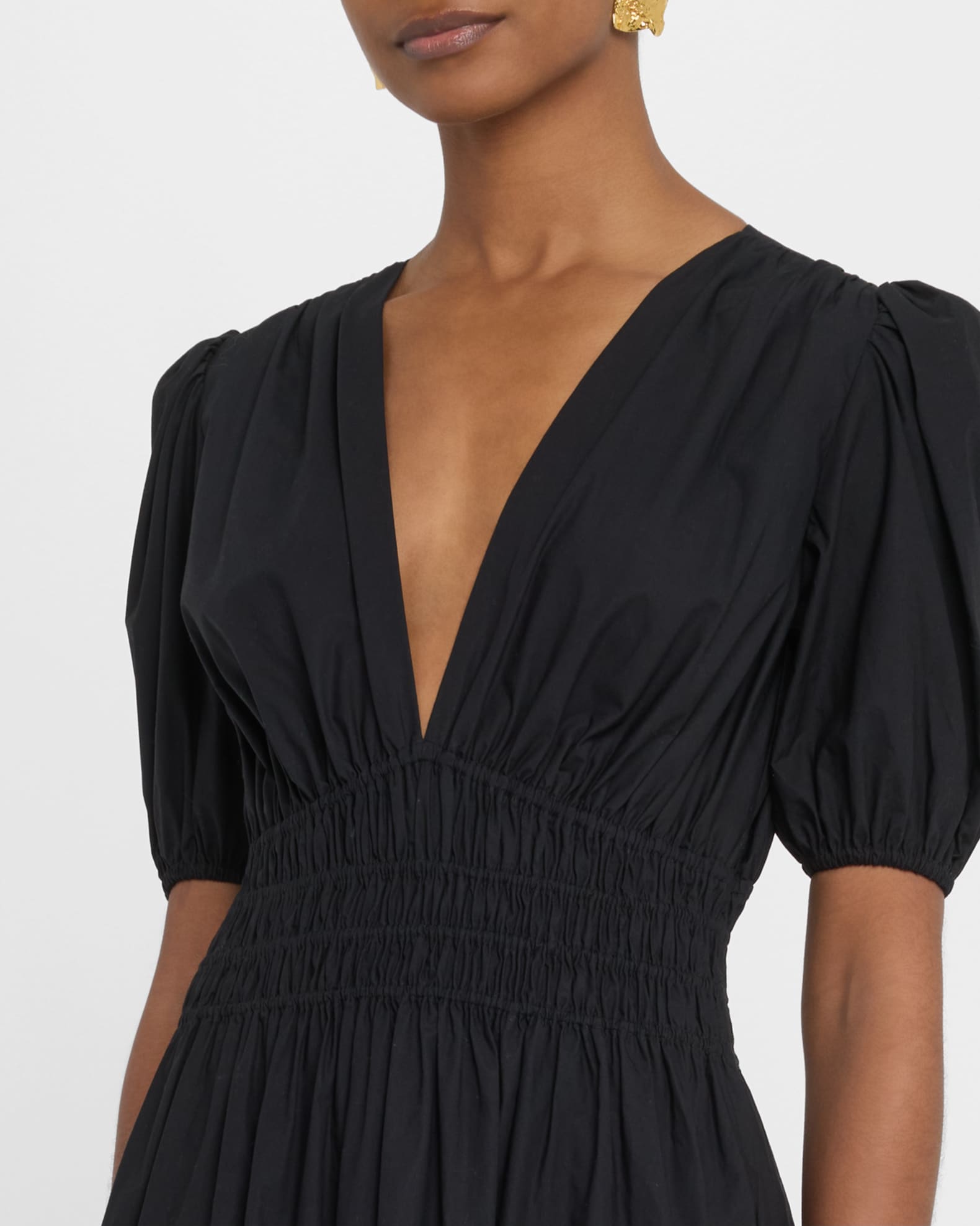 Faithfull the Brand Grace Linen Midi Dress | Neiman Marcus