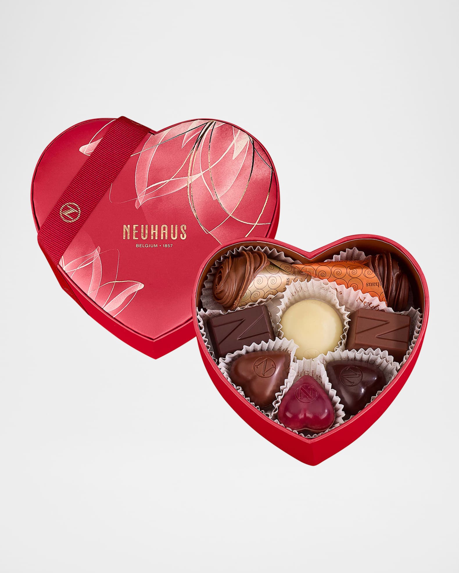Neuhaus Chocolate 16-Piece Assorted Chocolates in a Heart Box ...
